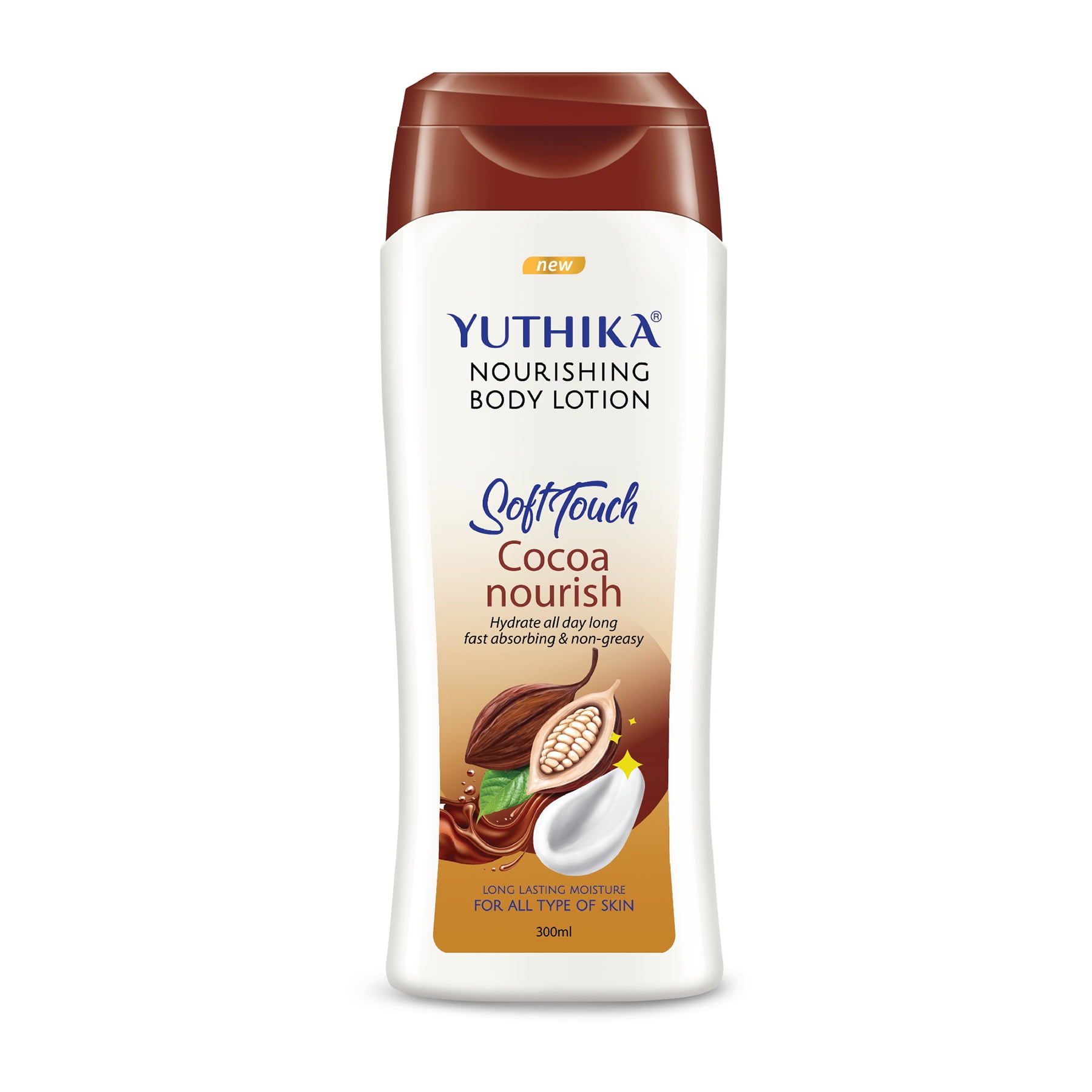 Yuthika Cocoa Butter Nourish Daily Moisturizing Body Lotion, Long ...