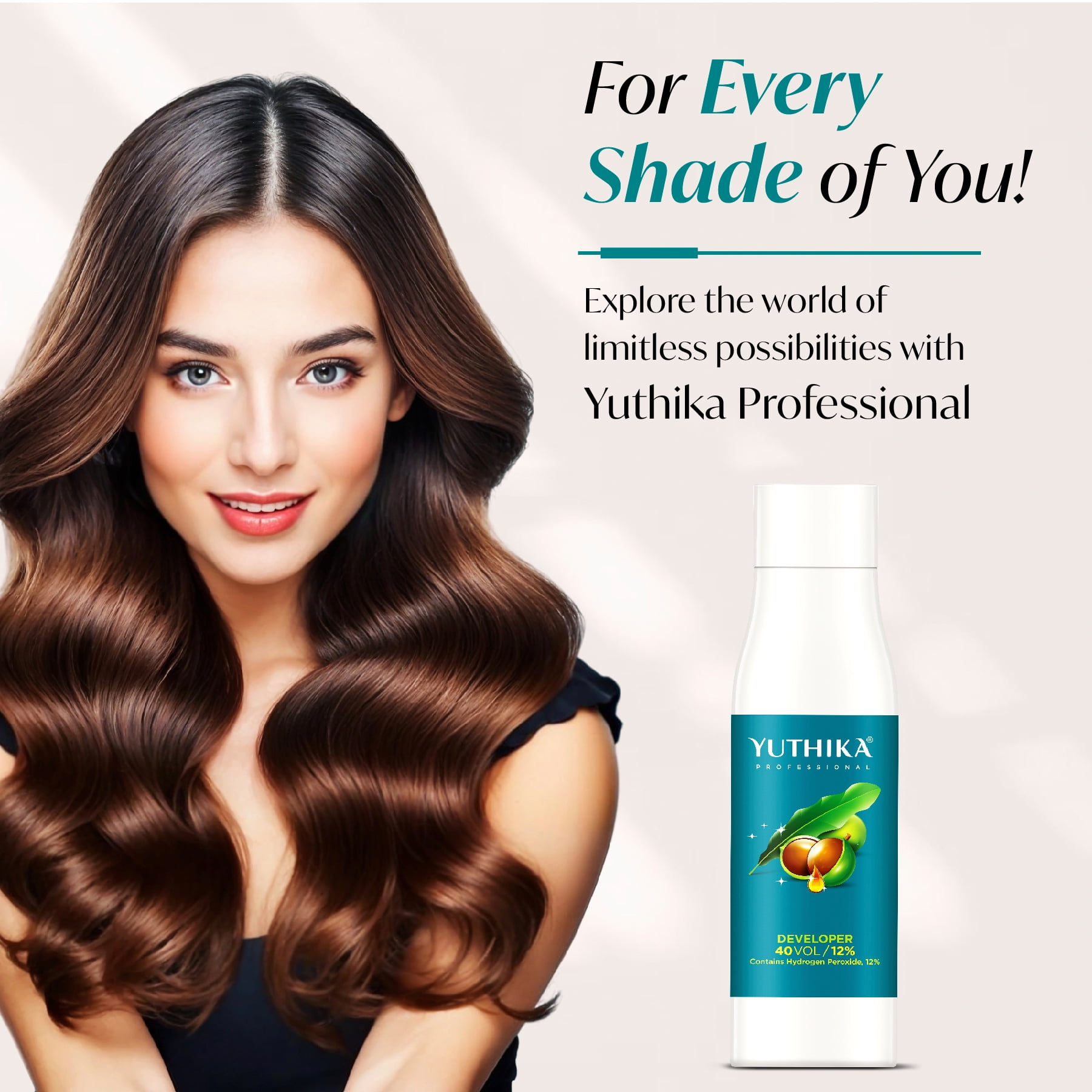 Yuthika Professional 40 Vol Hair Dye Developer, Long-Lasting ...