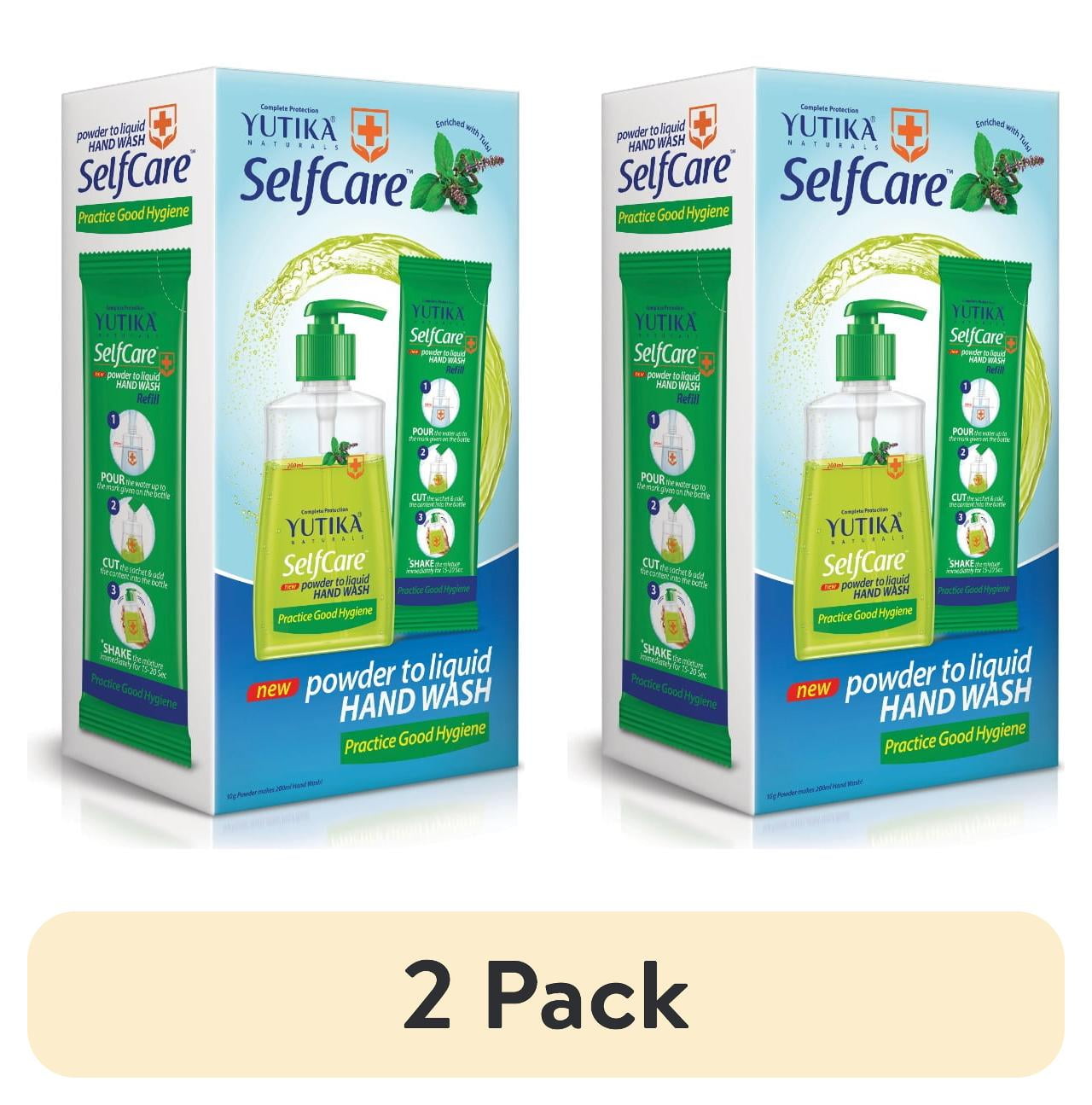 (2 pack) Yuthika Selfcare Powder to Liquid Hand Wash for Germ ...