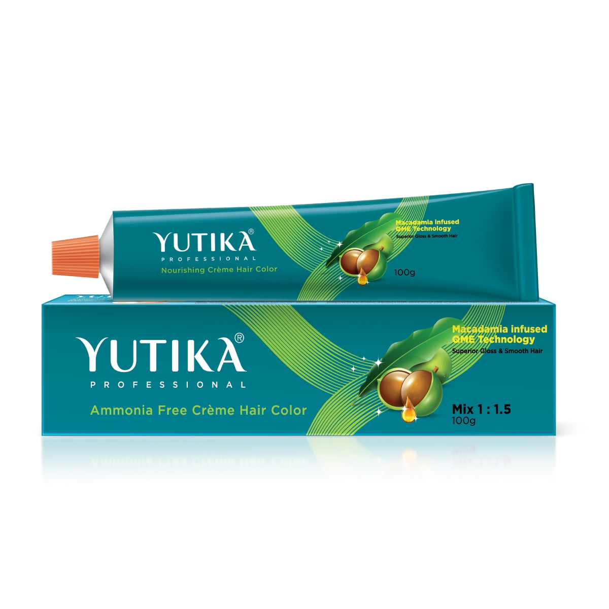 Yutika Unisex Professional Creme Hair Color, Permanent Brown Hair Dye ...