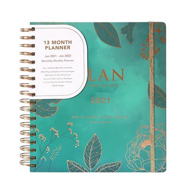 Harbor Weekly Planner Journal Planner 2025 - Metallic Rose Gold - 9"x7 ...