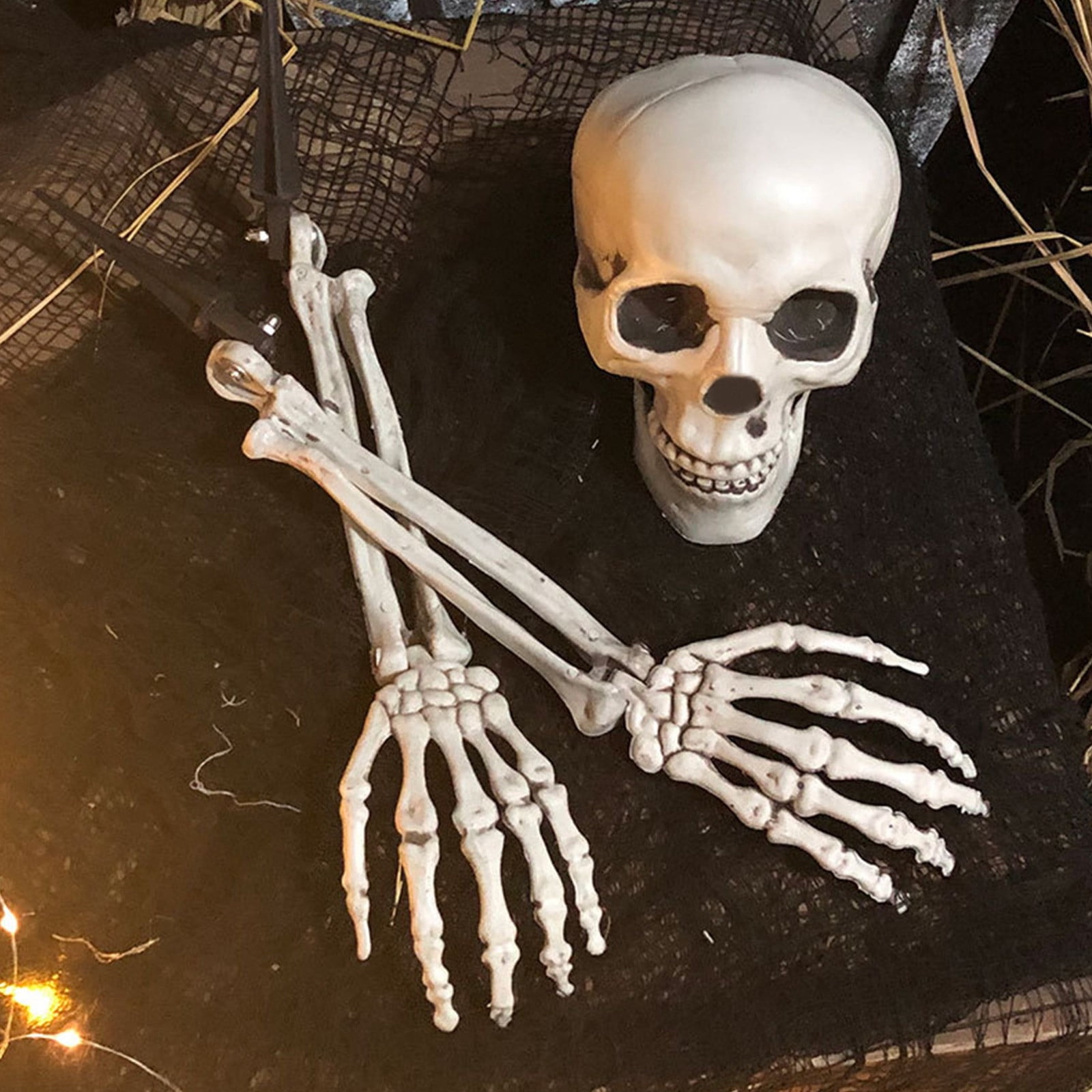 Yutnsbel Lifelike Skeleton Decorative Prop Set With Ground Insert ...
