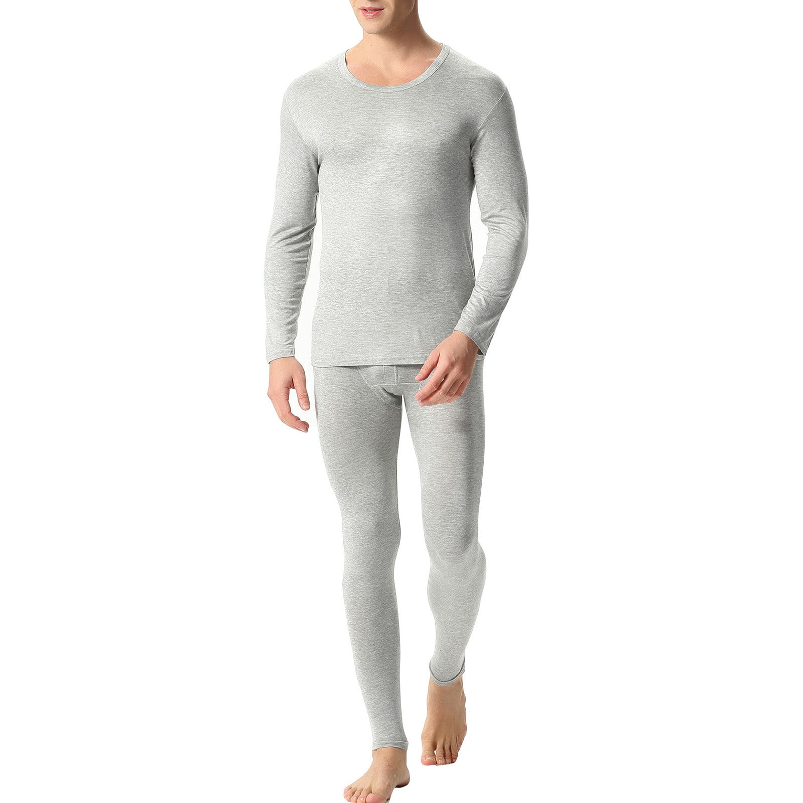 Yutnsbel Men's Thermal Underwear Set Fleece Lined Long Base Layer for ...