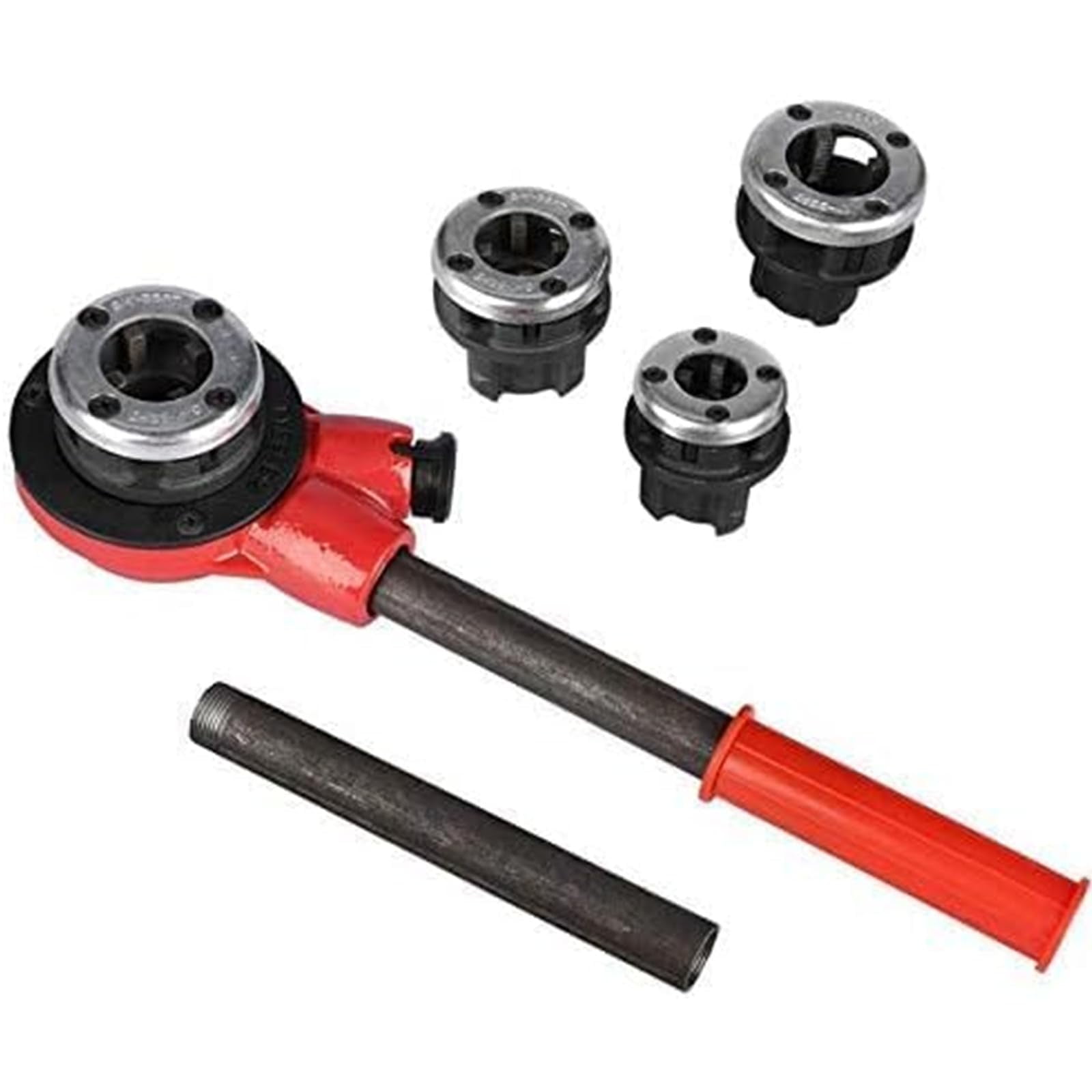 Yuudar Manual Pipe Threader Tool Kit w/ 4 Dies Set + Ratchet Handle ...