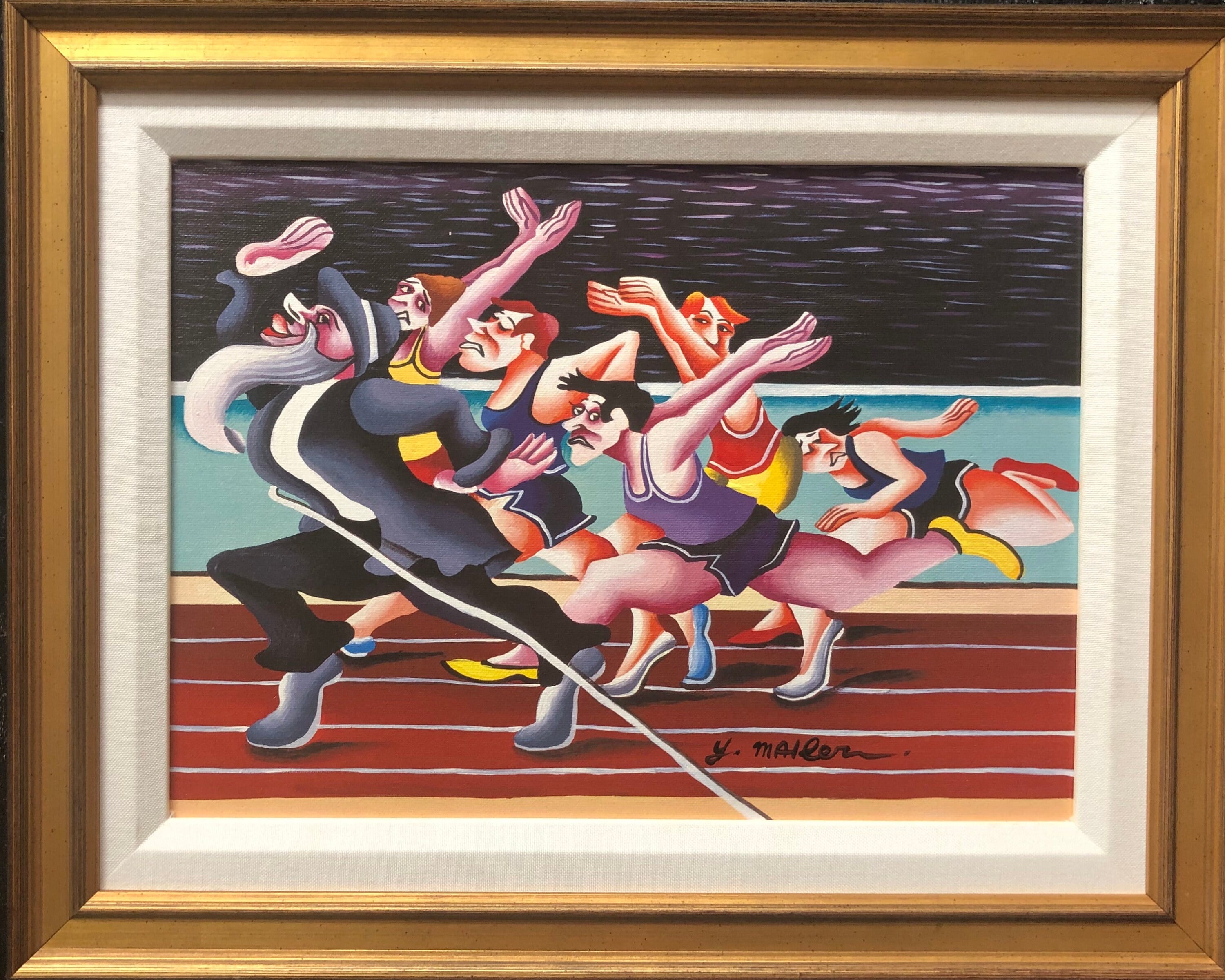 Yuval Mahler "The Runners" Hand Signed Limited Edition on Canvas NEW ...