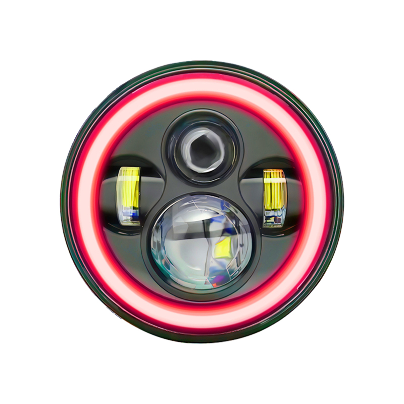 Yuventoo Auto Parts 1Pc Car Motorcycle LED Headlight with DRL/Turn ...