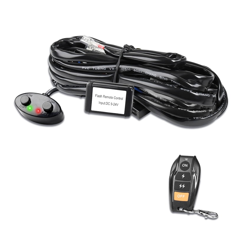 Yuventoo Auto Parts LED Light Bar Wiring Harness Kit, 480W Wireless ...