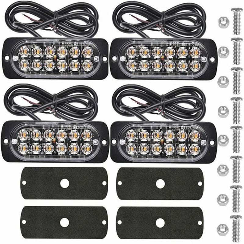 Yuventoo Car Side Warning Lights, Hazard Beacons, Emergency Flashing ...