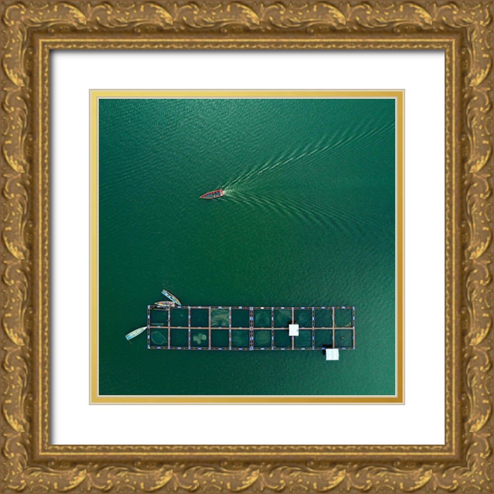 Yuwono, Farid 15x15 Gold Ornate Wood Framed with Double Matting Museum ...