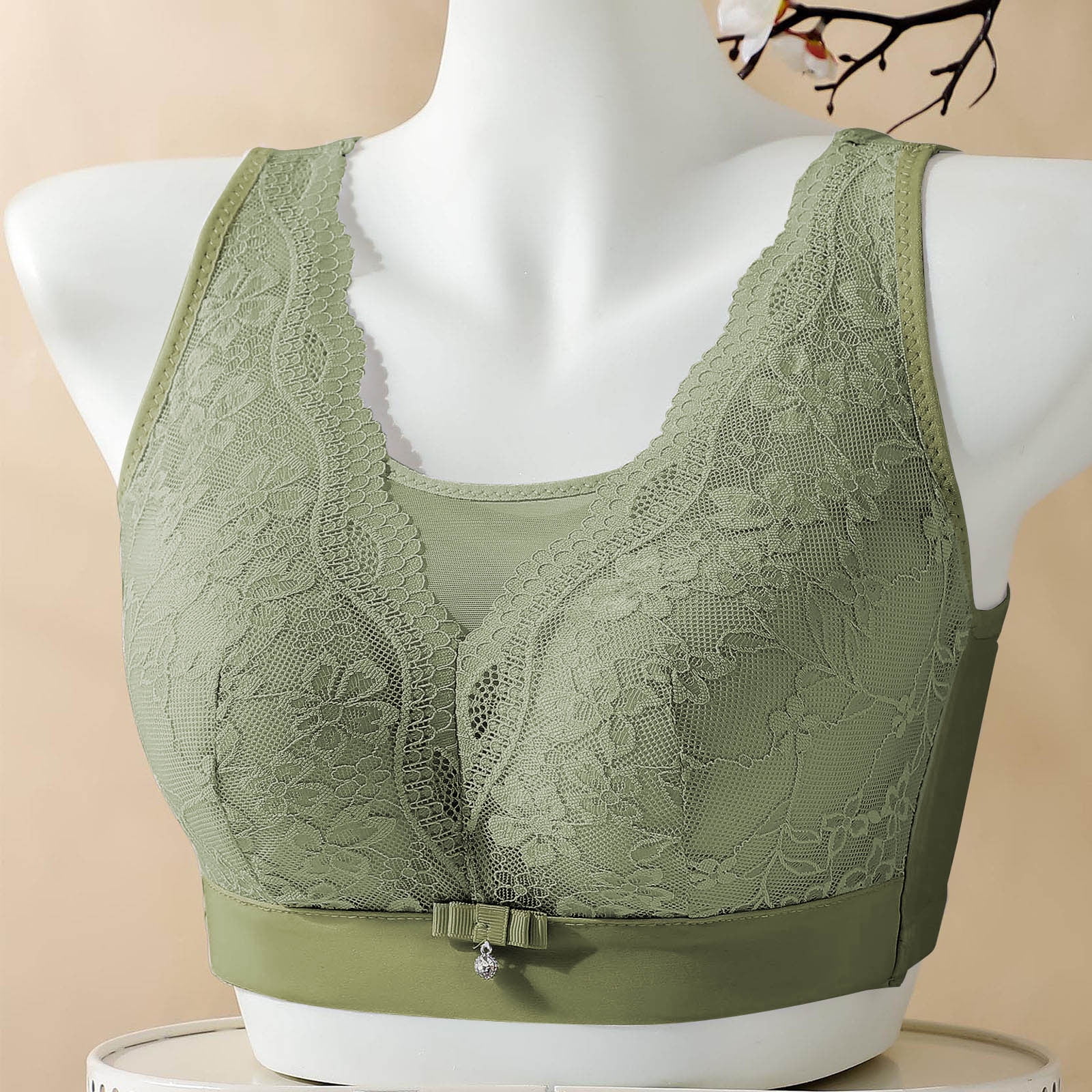 Yuwull Bras For Women Woman'S Lace Thin Style Ventilate Large Size Bra ...