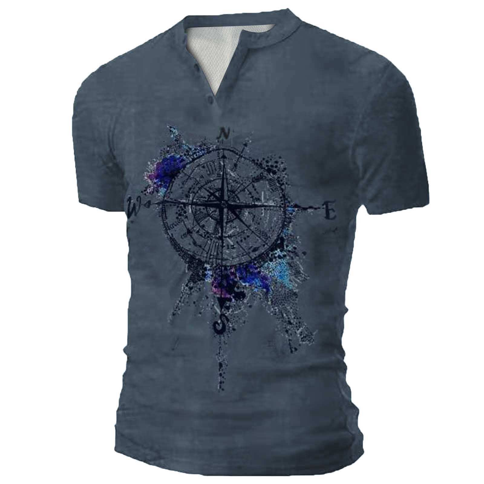 Yuwull Plus Size Graphic T Shirts Men T Shirts for Men Casual Fashion ...