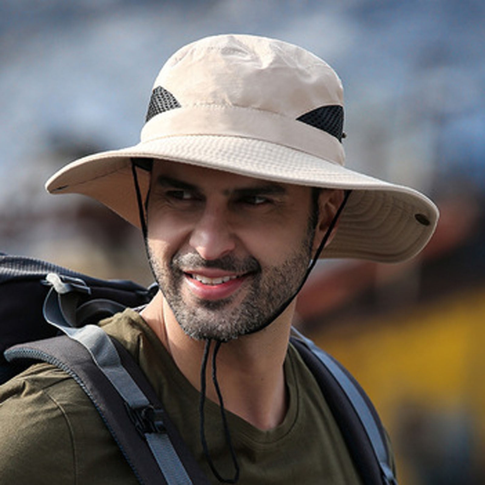 Yuwull Sun Hat For Men Wide Brim, Men's Sun Hats, Hiking Bucket Hat UV ...
