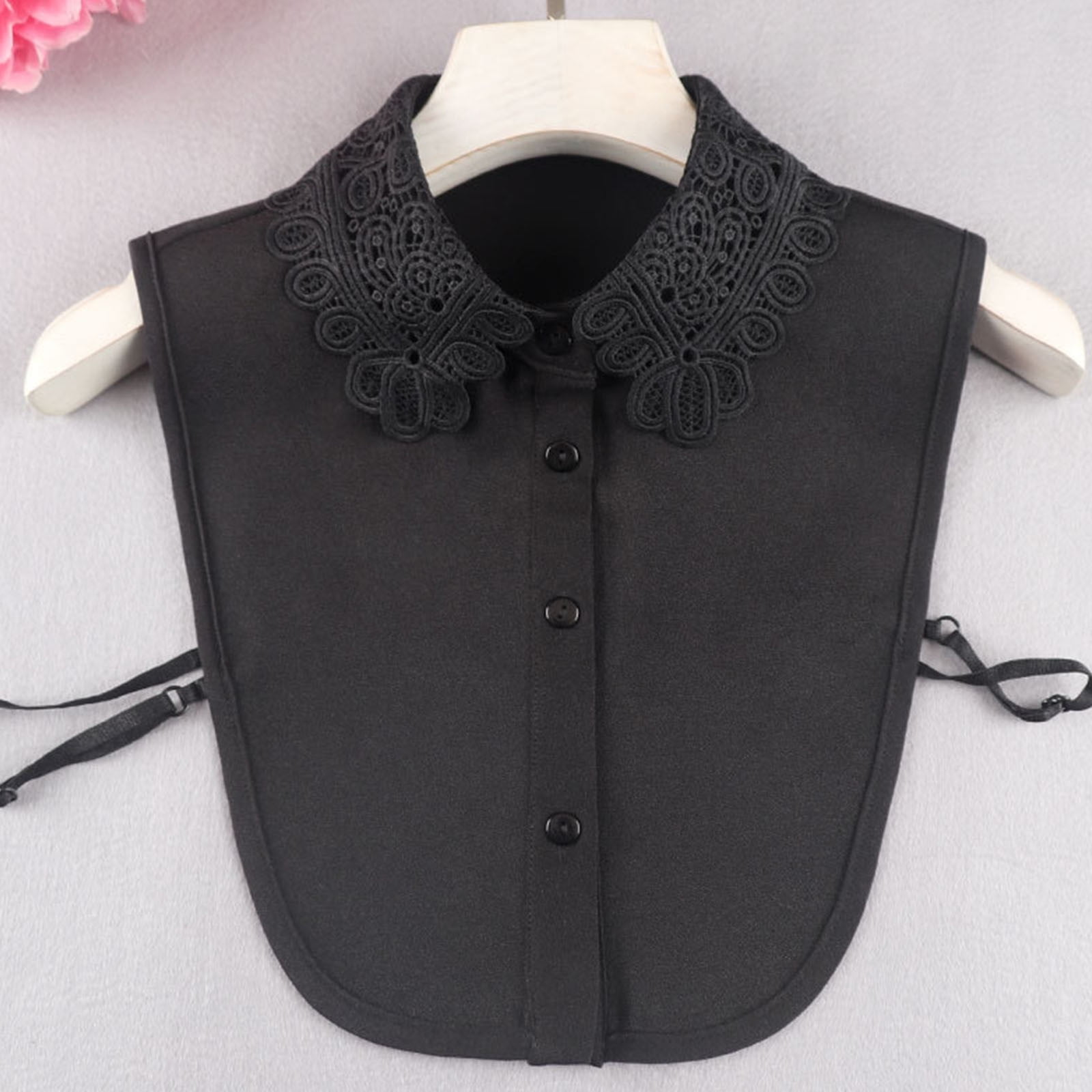 Yuwull Women Fake Collar Detachable Collar Blouse Half Shirts Faux ...