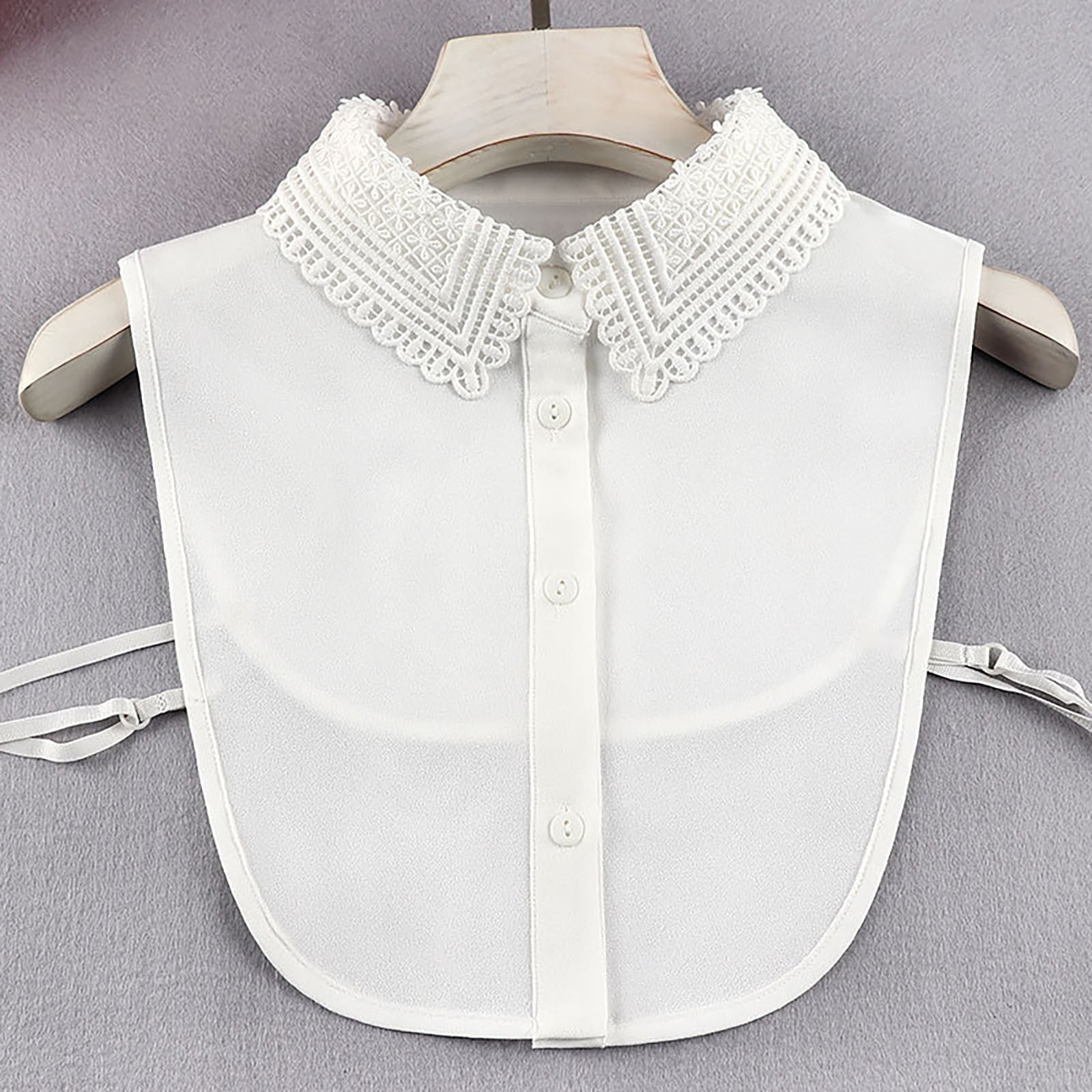 Yuwull Women Fake Collar Detachable Collar Blouse Half Shirts Faux ...