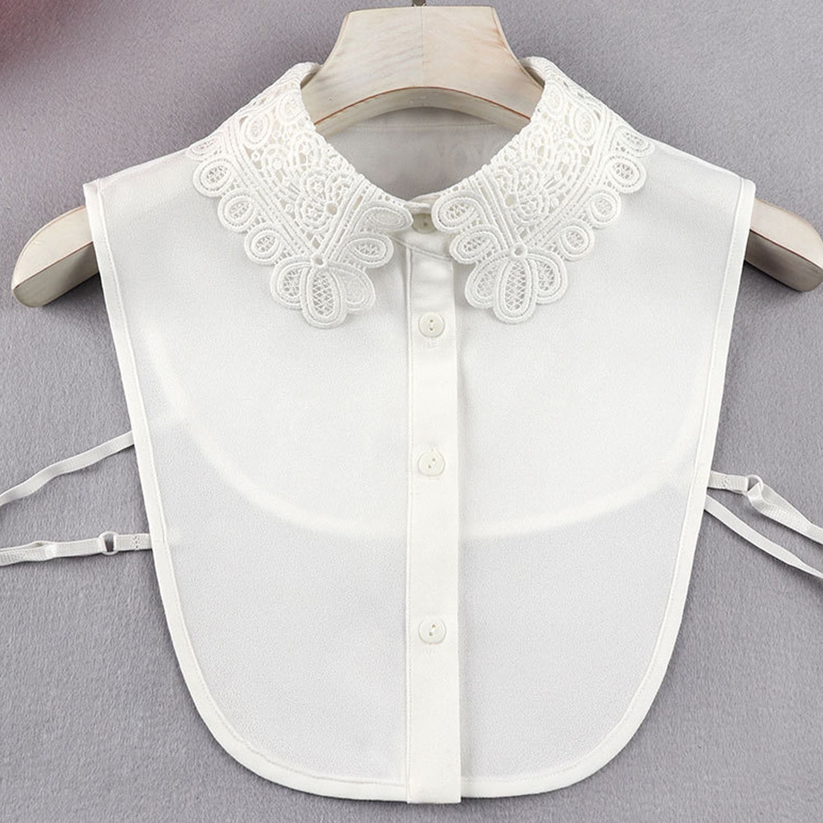 Yuwull Women Fake Collar Detachable Collar Blouse Half Shirts Faux ...