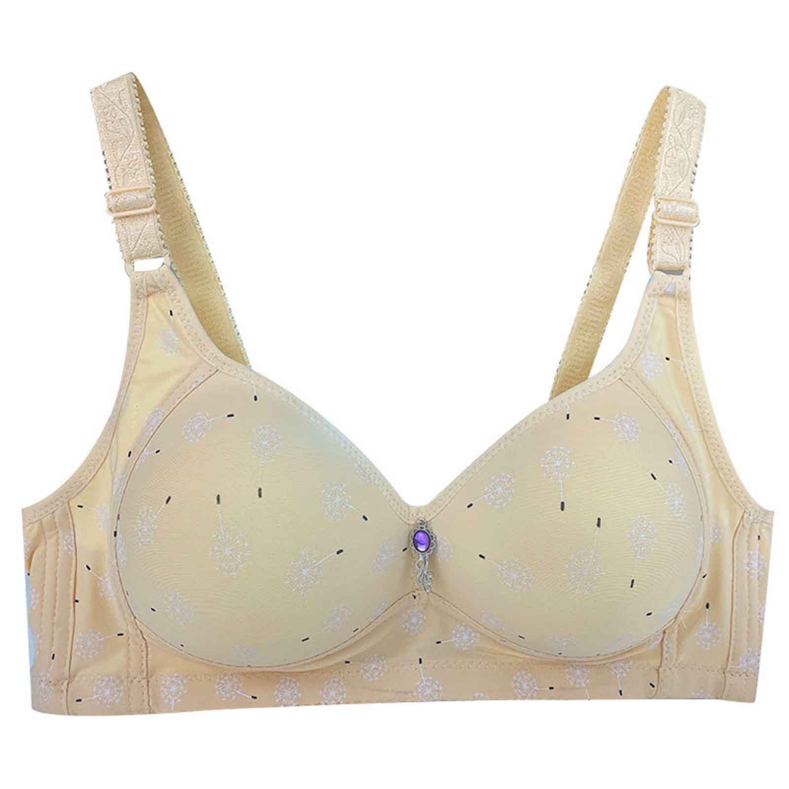 Yuwull Women's Push Up Front Closure Bra Thick Padded Seamless Criss ...