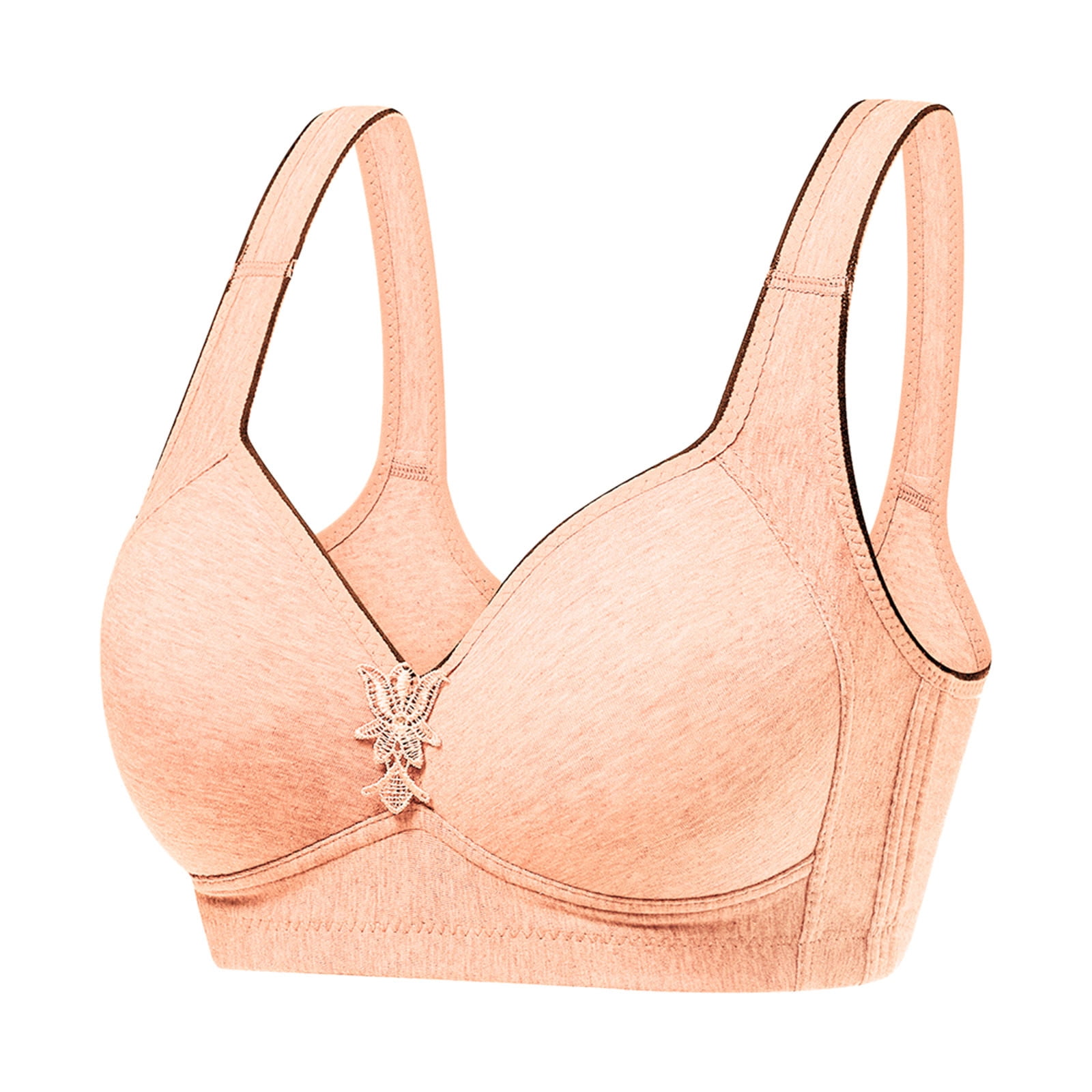 Yuwull Women's Sports Bras,Women's Plus Size Front-Closure Full ...