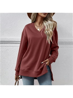 Side Slit Sweatshirt