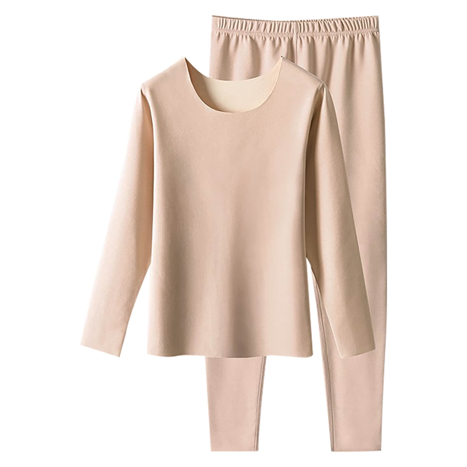 Yuwull Womens Thermal Underwear Set Long Johns Base Layer Fleece Lined ...