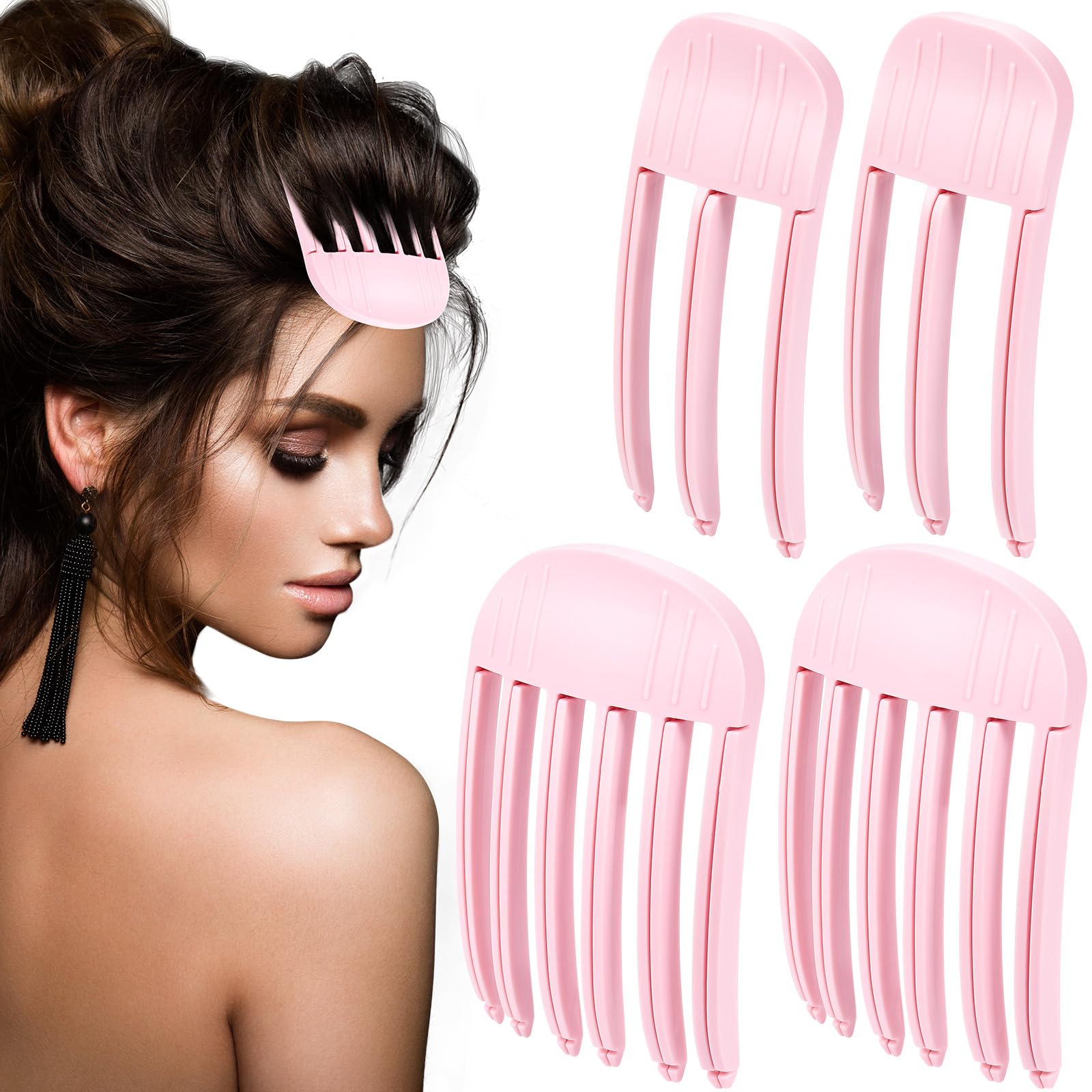 Yuxung 4 Pcs Hair Volume Clip for Fluffy Volumizing Instant Hair Root ...
