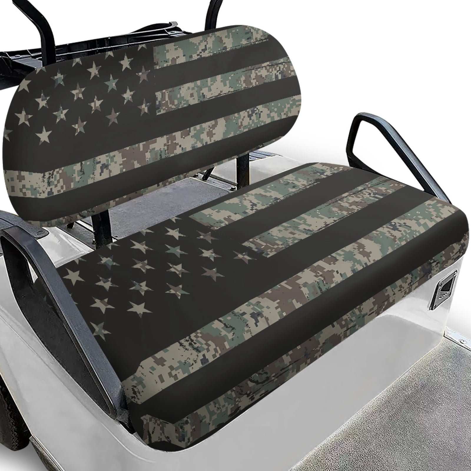 Yuyamidu American Flag Golf Cart Back Rest Seat Covers Camo Club Cart ...