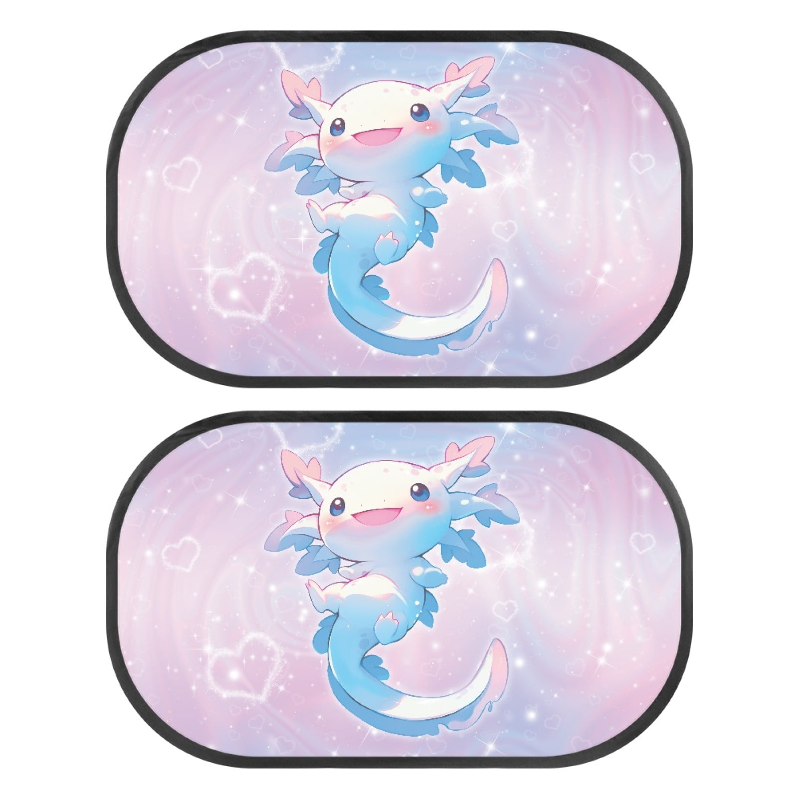 Yuyamidu Axolotl Car Shades for Side Windows 2 Pack Heart Car Window ...