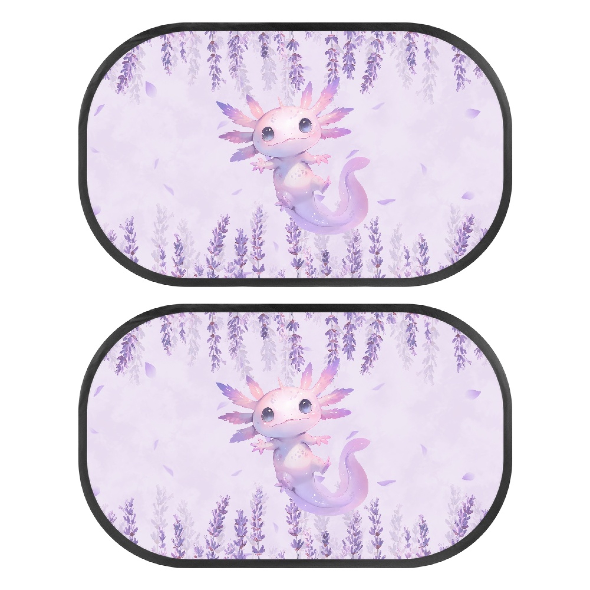 Yuyamidu Axolotl Car Window Shades for Side Window Lavender Car Window ...