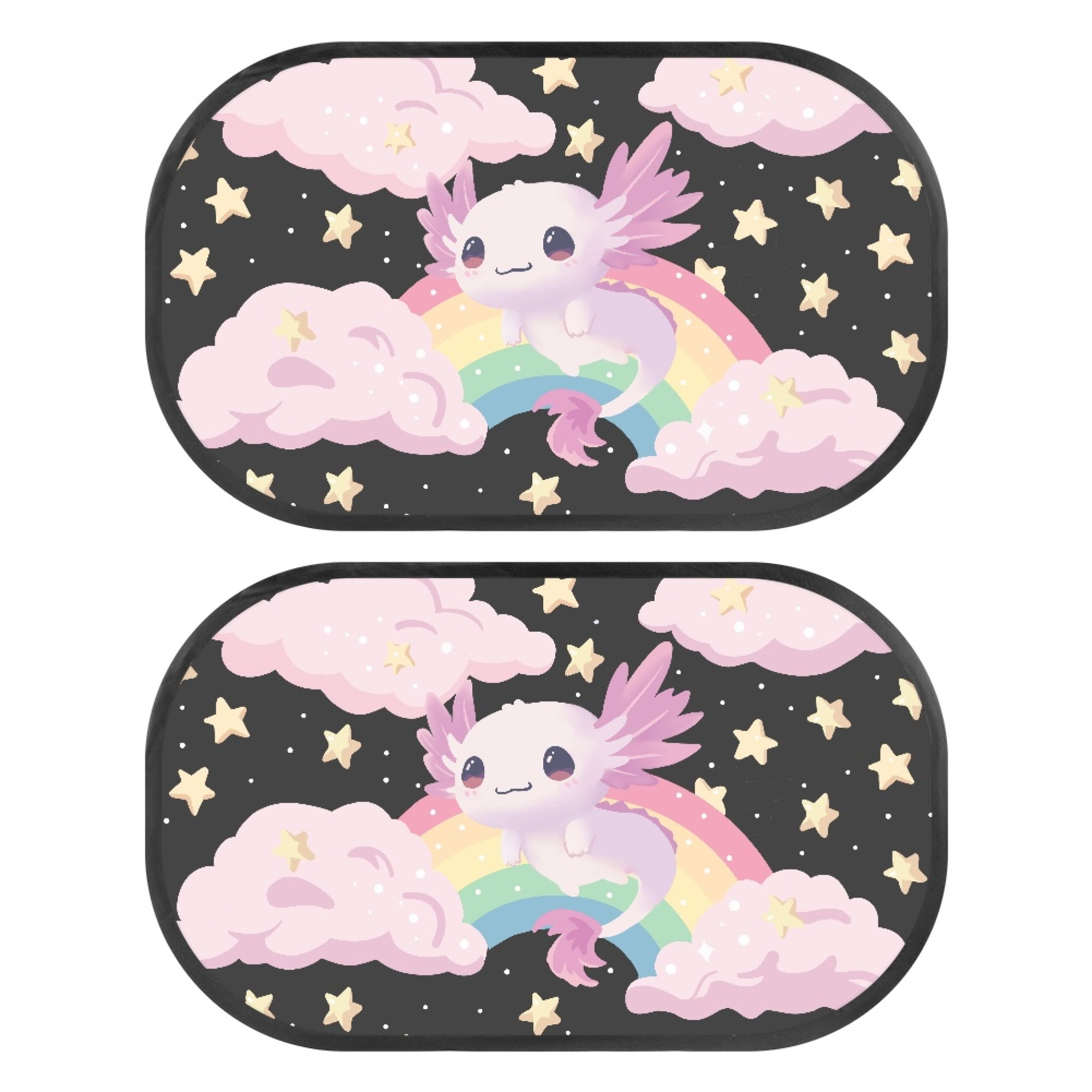 Yuyamidu Axolotl Rear Window Sun Shade for Car Rainbow Car Side Window ...