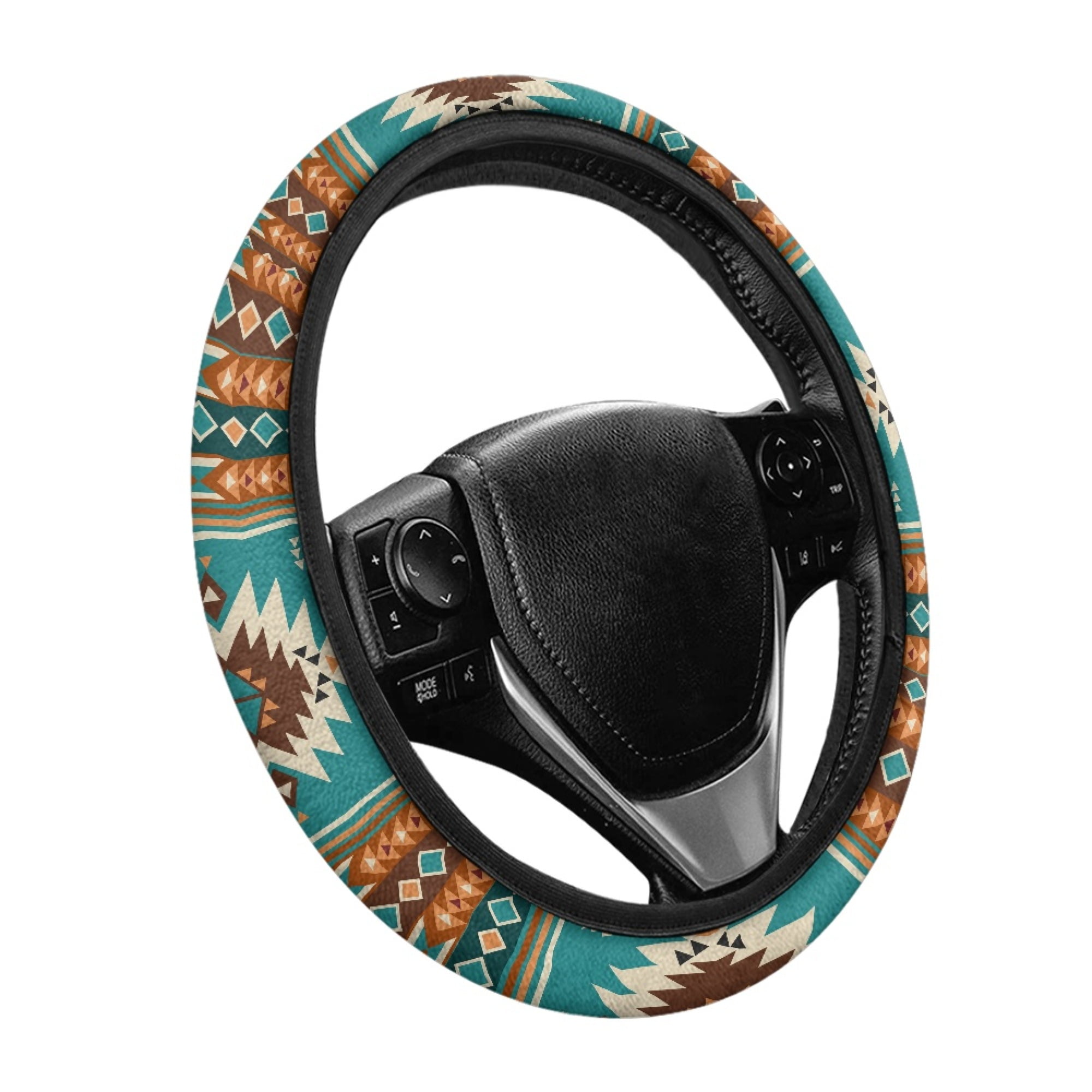 Yuyamidu Aztec African Tribal Car Steering Wheel Cover Flannel ...