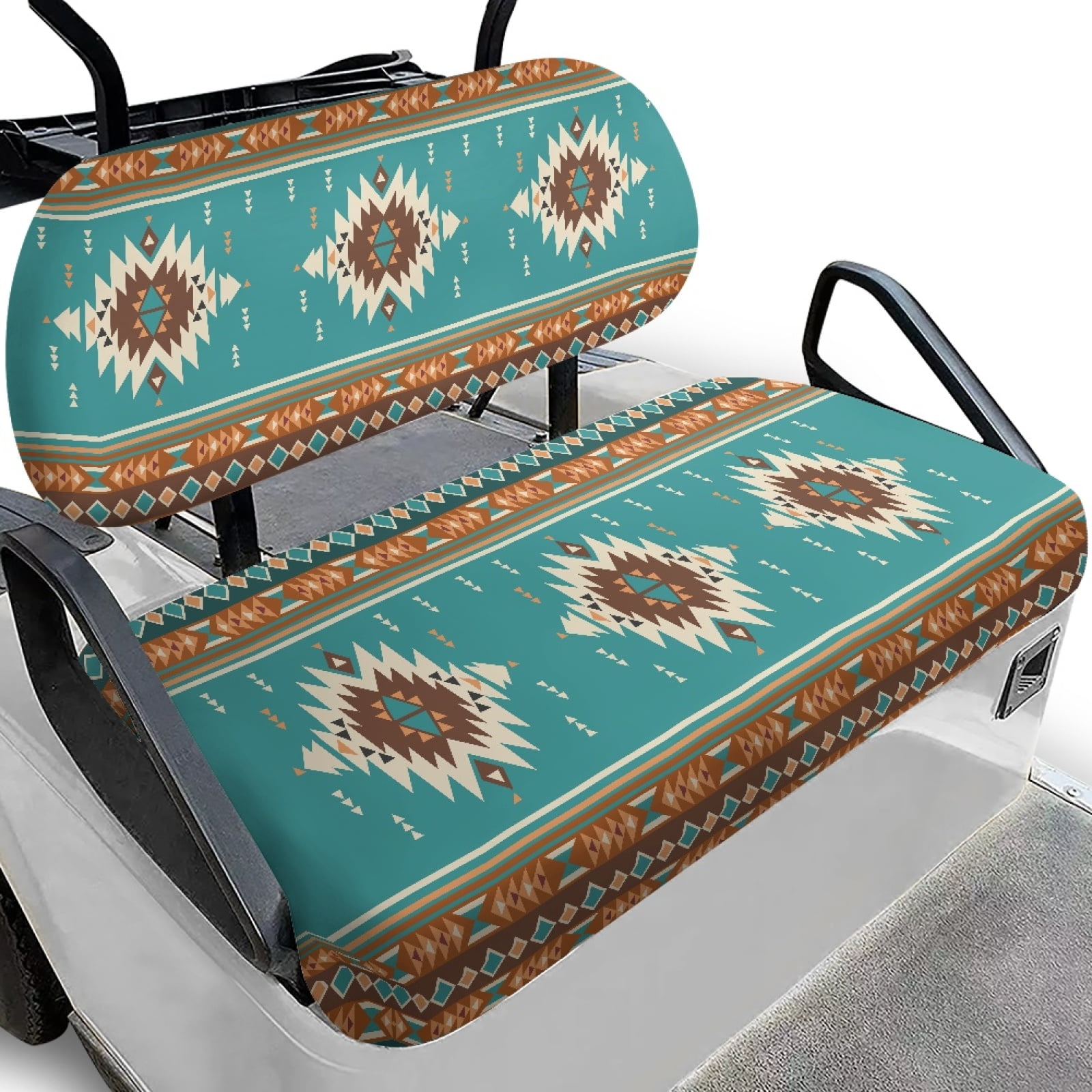 Yuyamidu Aztec African Tribal Golf Cart Seat Covers Blue Club Car Seat ...