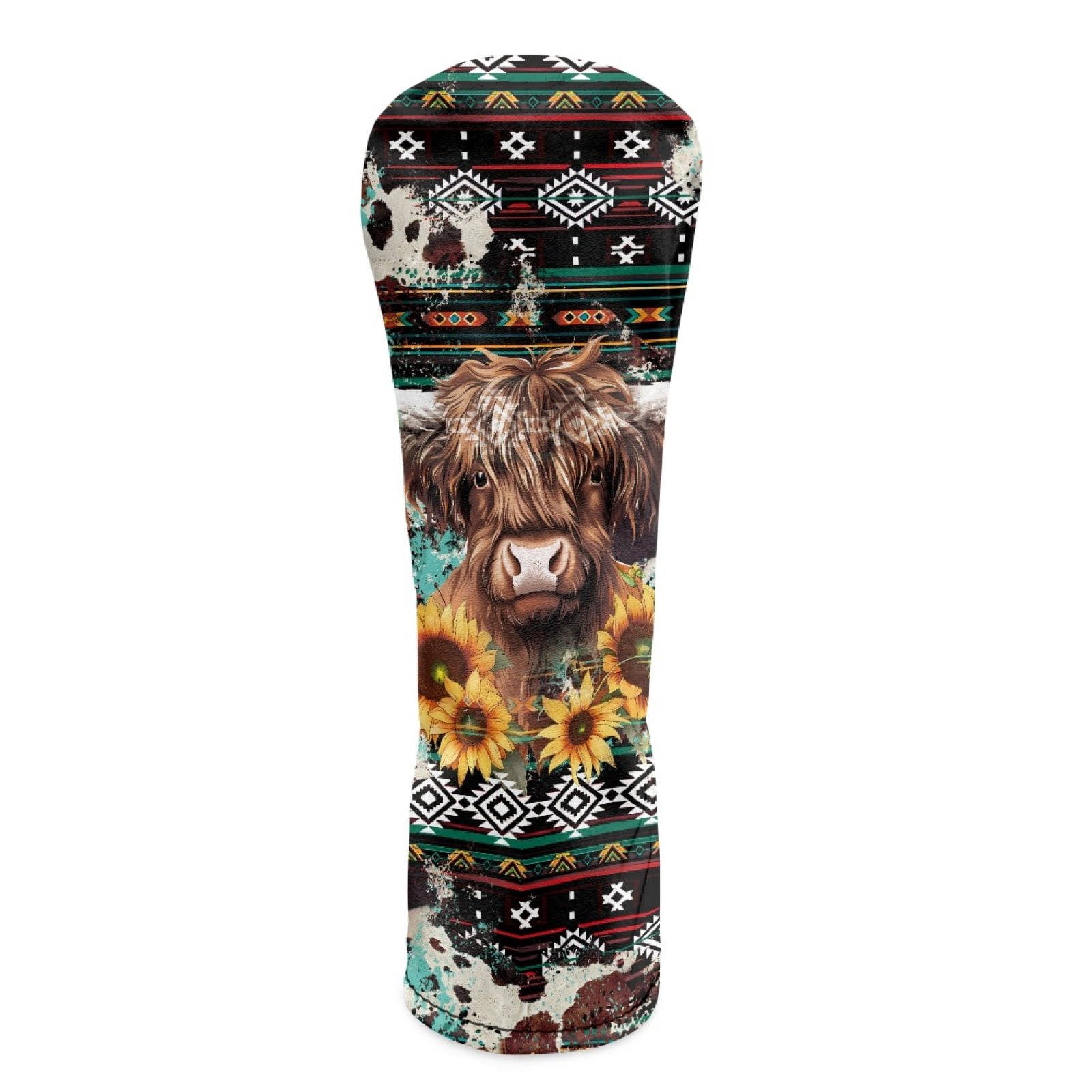Yuyamidu Aztec Highland Cow Golf Club Head Covers Driver Headcover ...