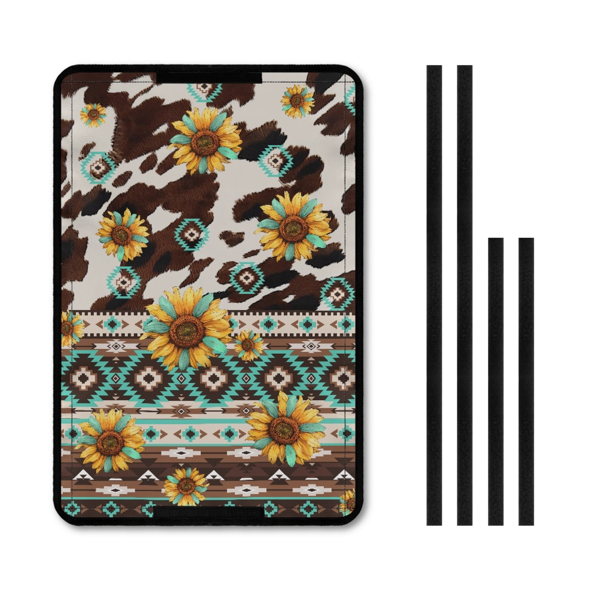 Yuyamidu Aztec RV Door Window Shade Cover Brown Cow Print Travel ...