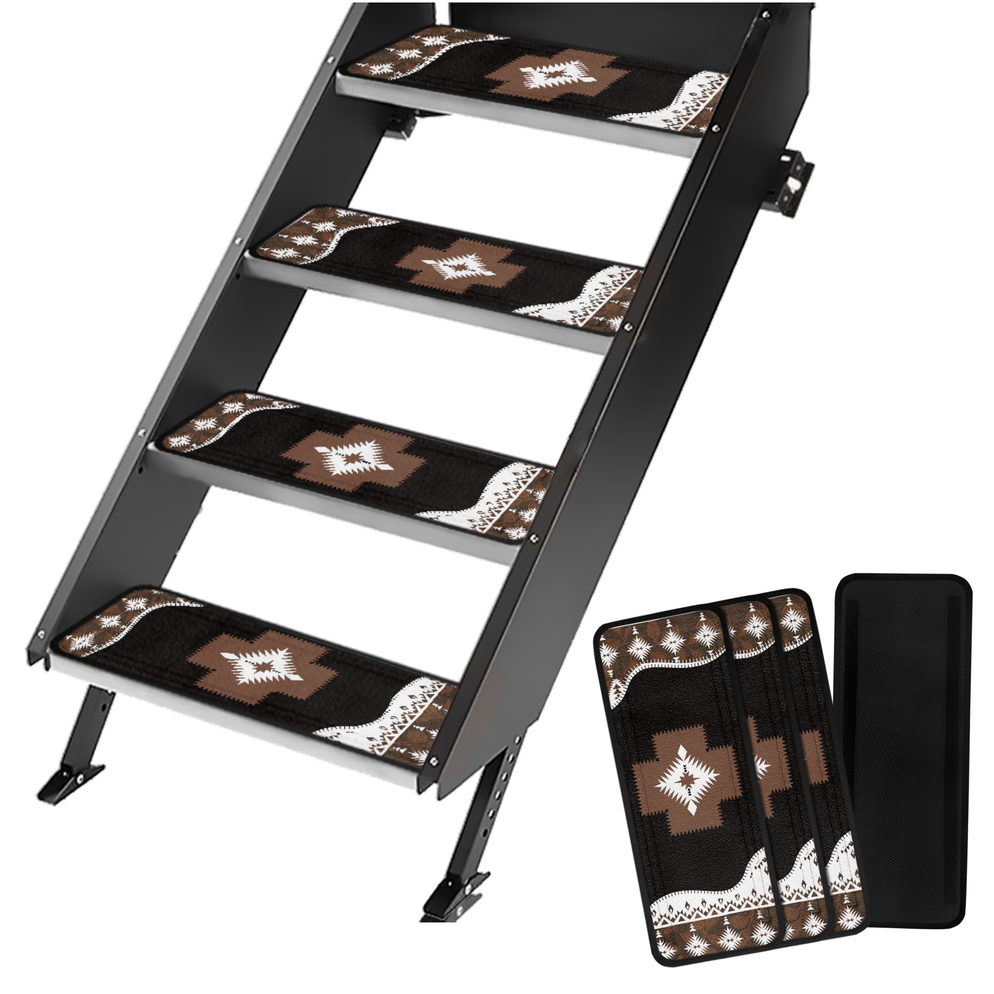 Yuyamidu Aztec Western Geometric RV Step Covers 4 Pack RV Steps Covers ...