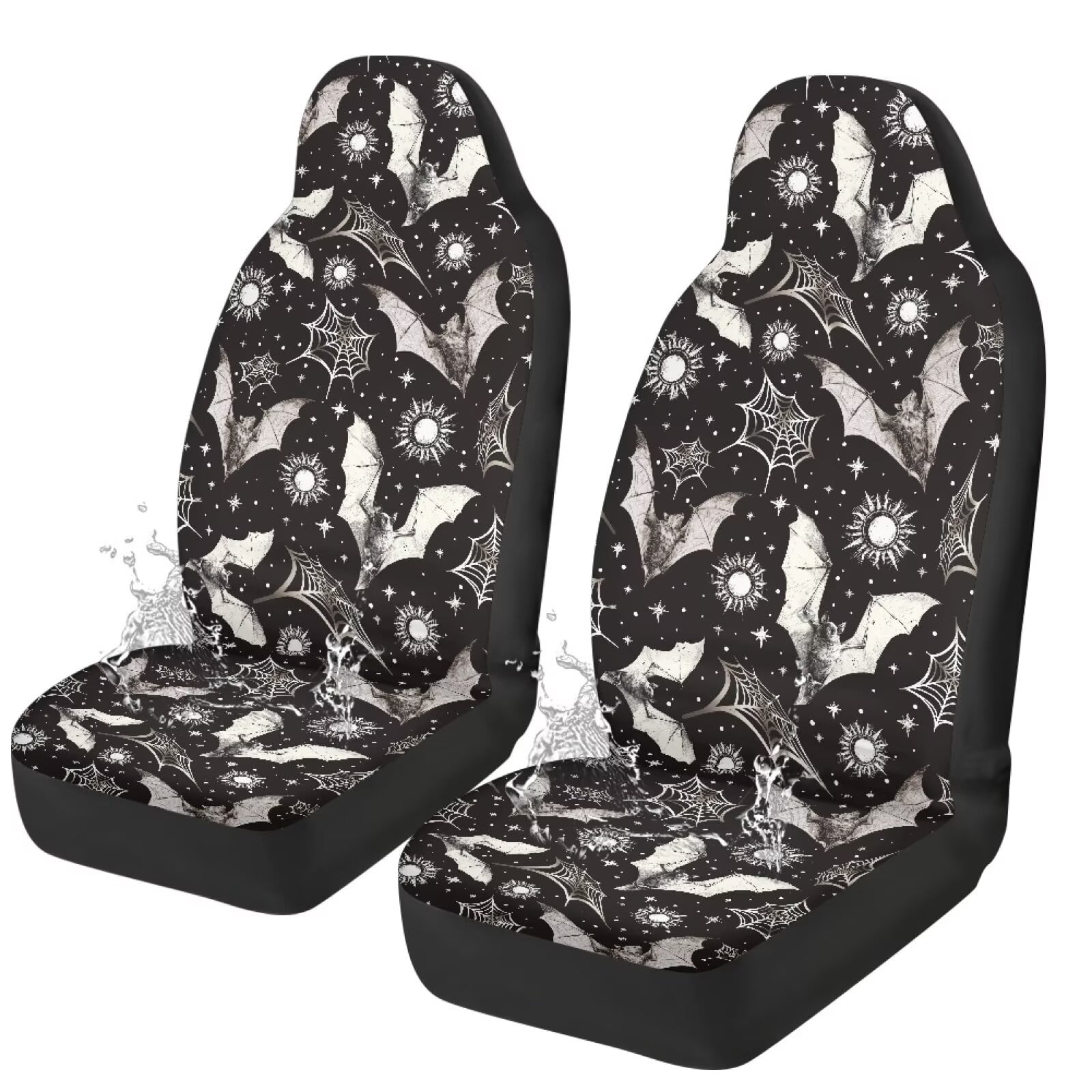 Yuyamidu Bat Front Car Seat Covers Cobweb Automotive Seats Cover Fit ...