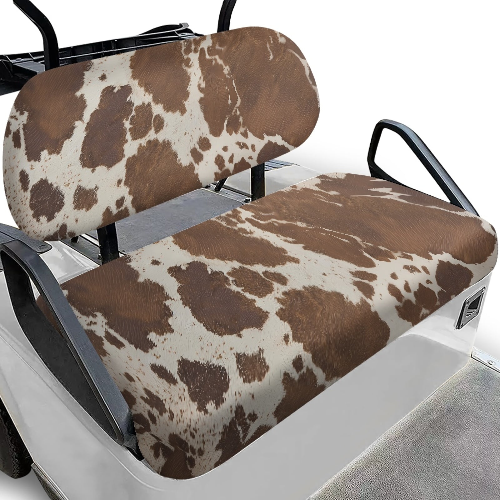 Yuyamidu Brown Cow Print Golf Cart Seat Covers Cute Club Car Backrest ...
