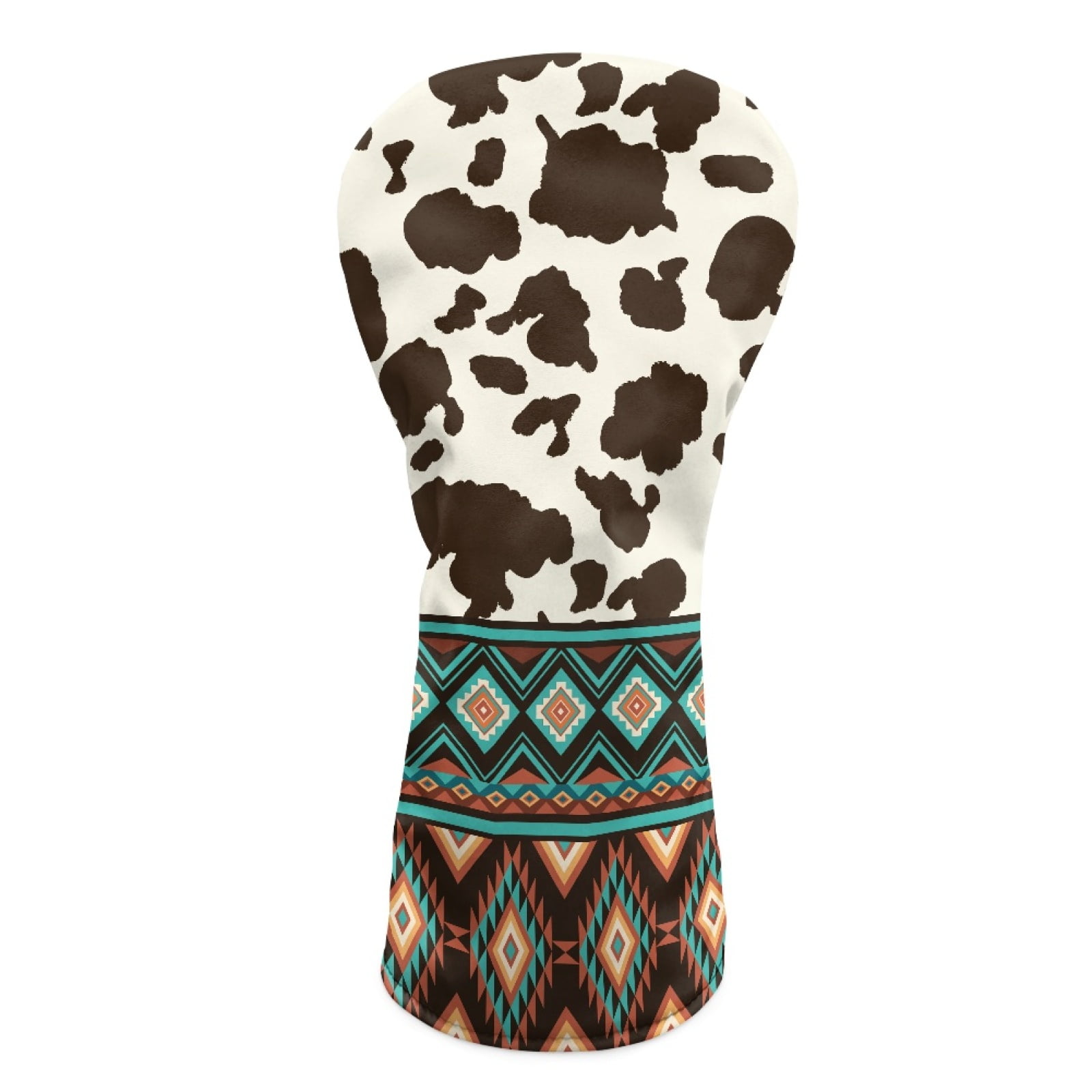 Yuyamidu Brown Cow Print Golf Head Covers Waterproof PU Leather Golf ...