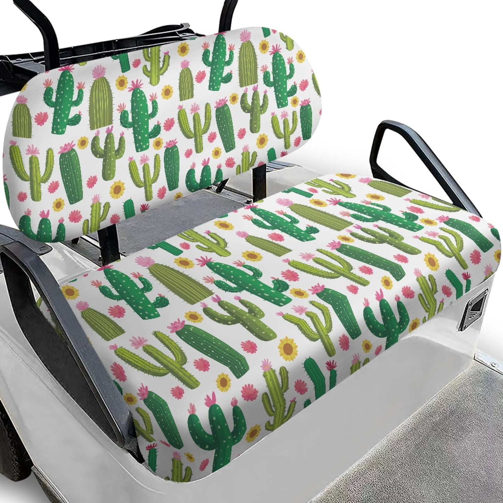 Yuyamidu Cactus Golf Cart Seat Covers for Club Car Sunflower Golf Cart ...