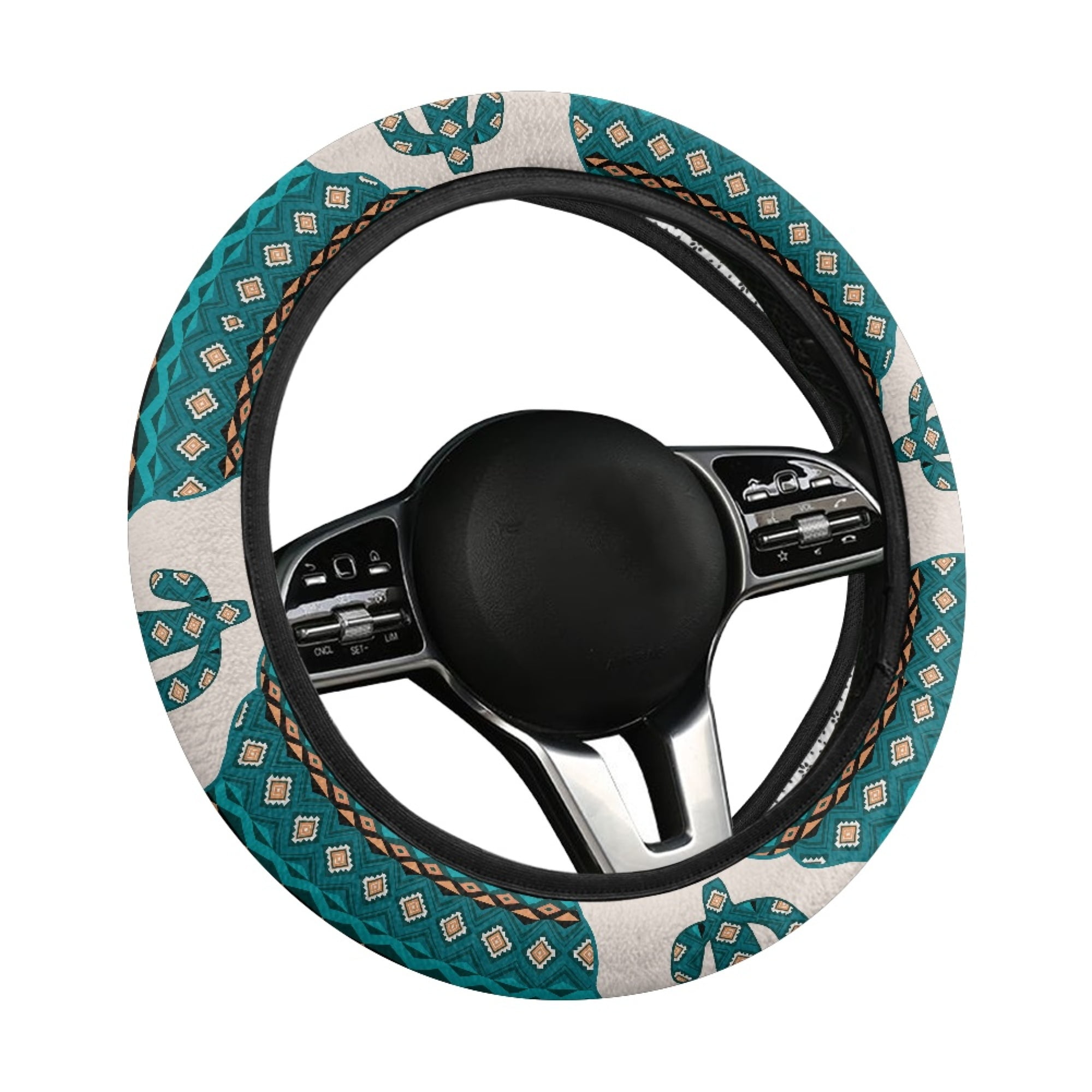 Yuyamidu Cactus Steering Wheel Cover Southwest Aztec Steering Wrap ...