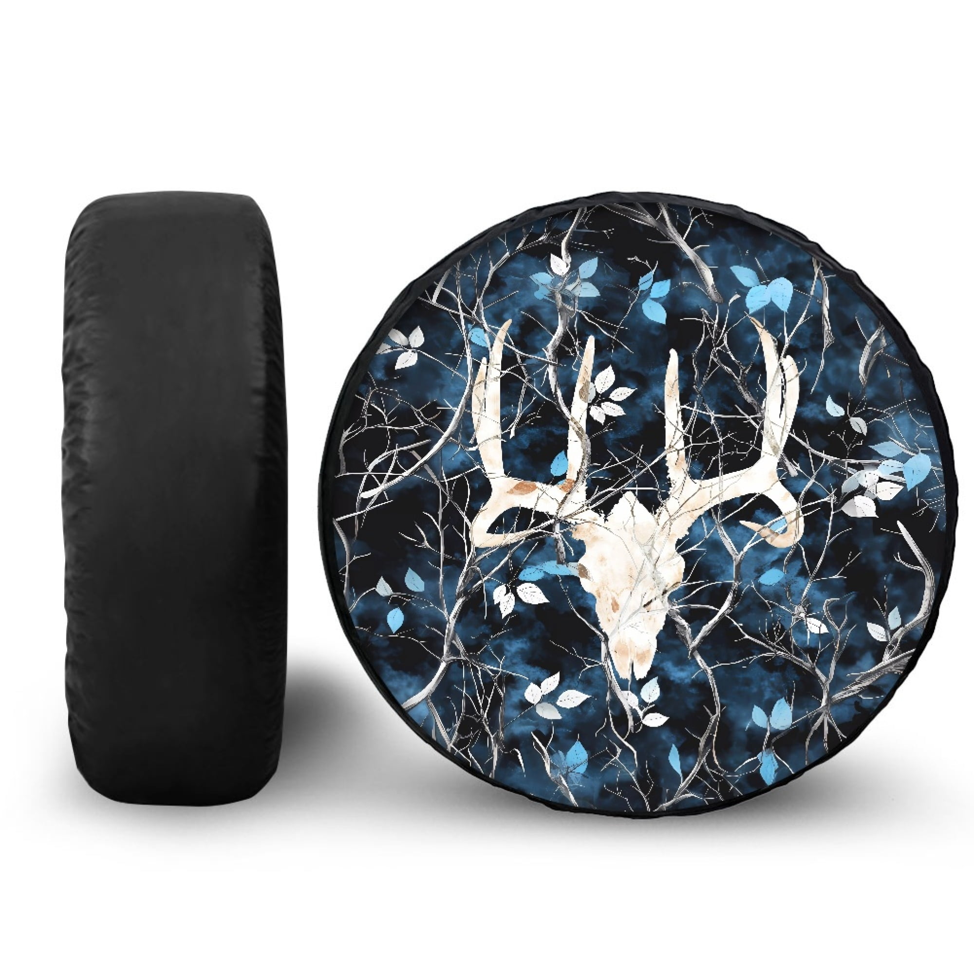 Yuyamidu Camo Hunting Spare tire Cover Blue Wheel Protectors Deer Wheel ...
