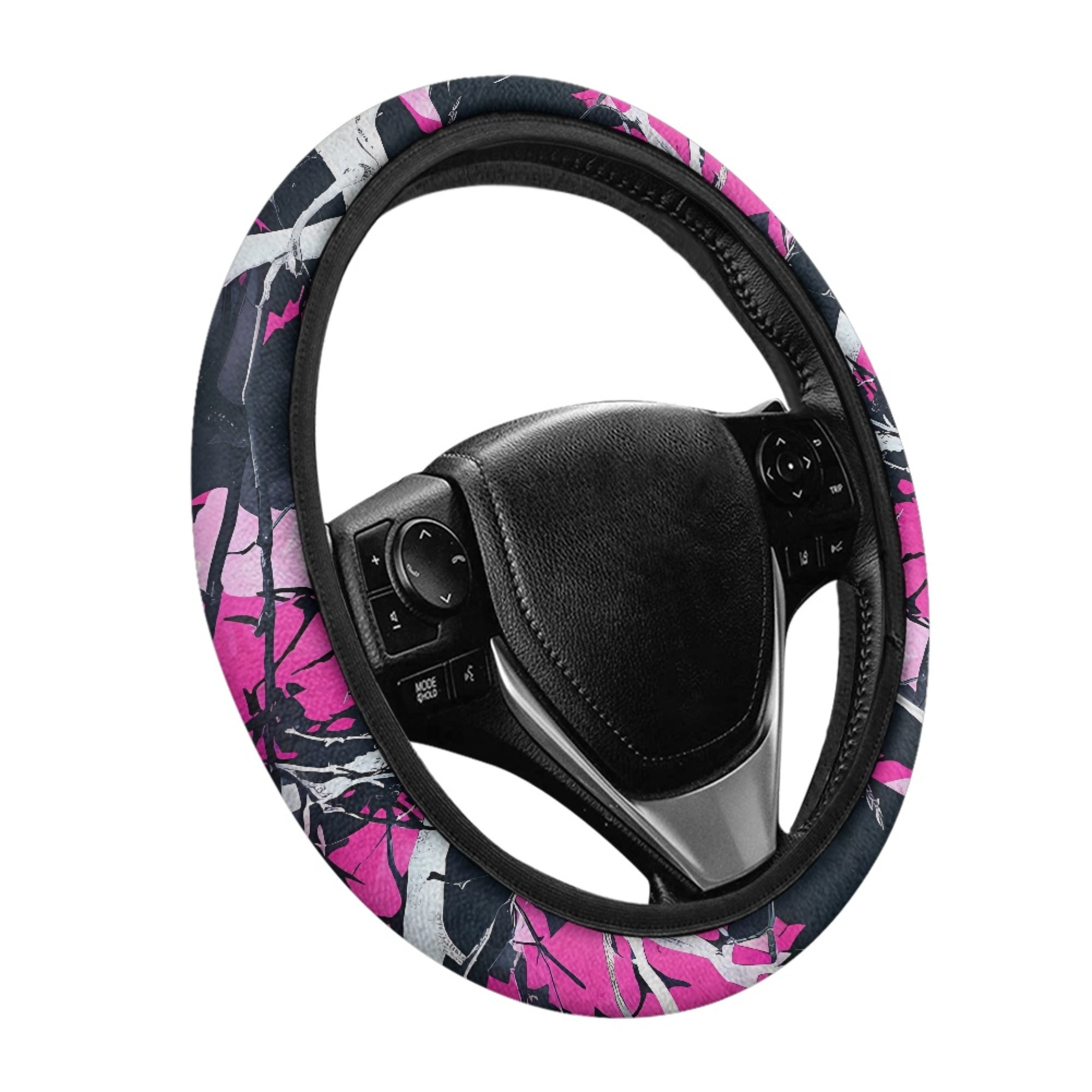 Yuyamidu Camo Hunting Steering Wheel Cover Pink Wood Steering Wheel ...