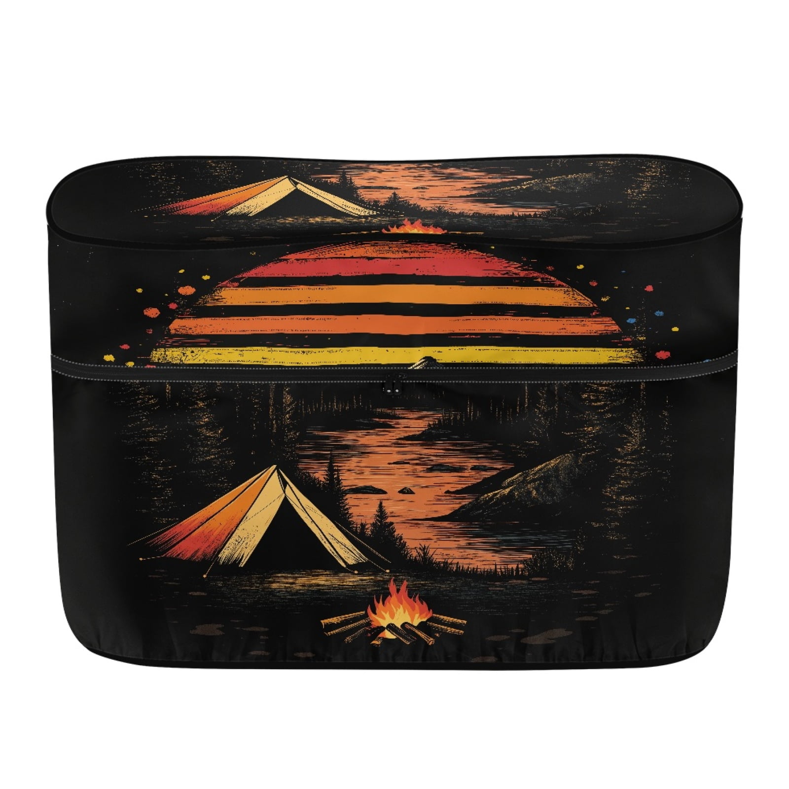 Yuyamidu Camping Sunset RV Propane Tank Cover Fits 40LB Dual Gas ...