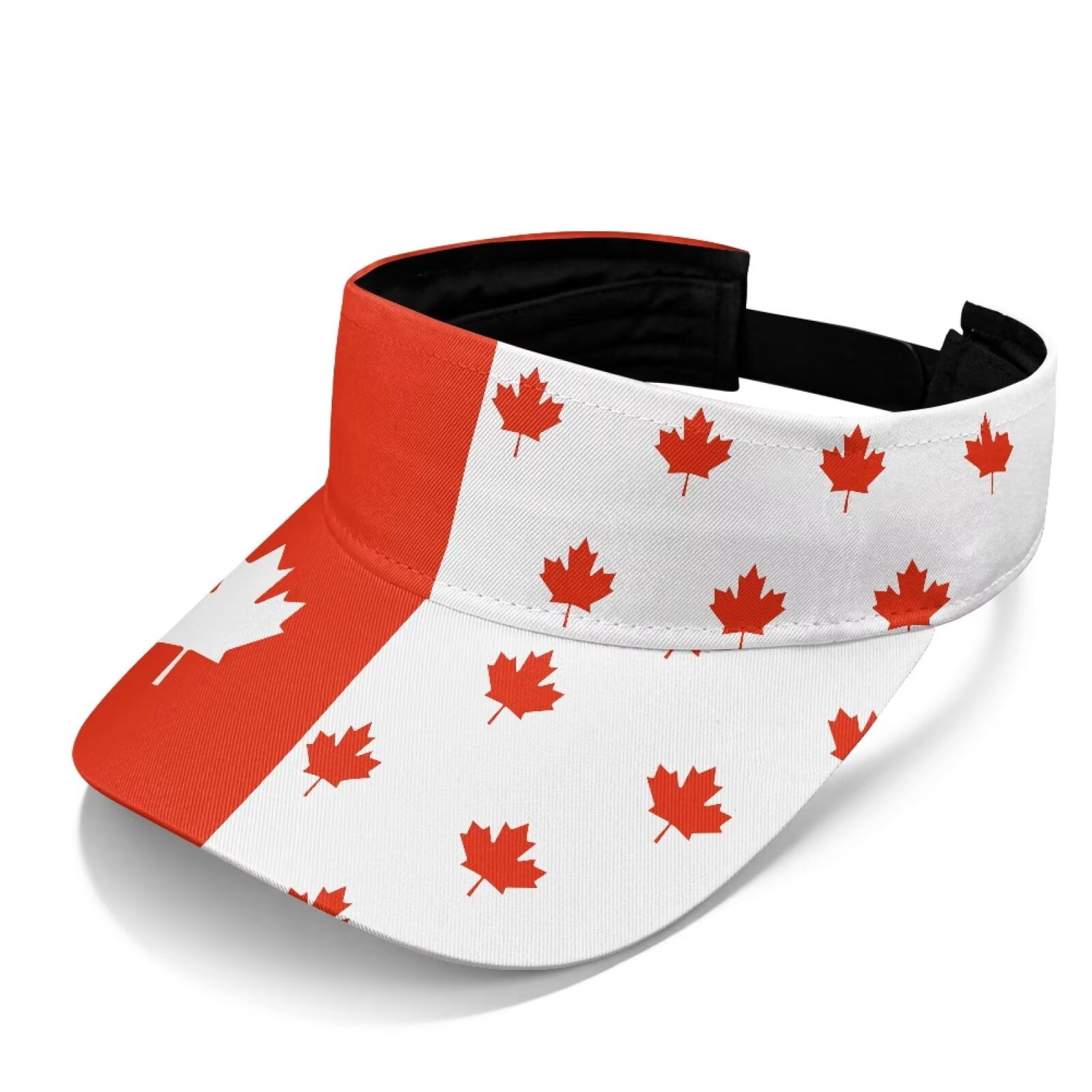 Yuyamidu Canadian Flag Sun Visors for Women Wide Brim Visors with ...