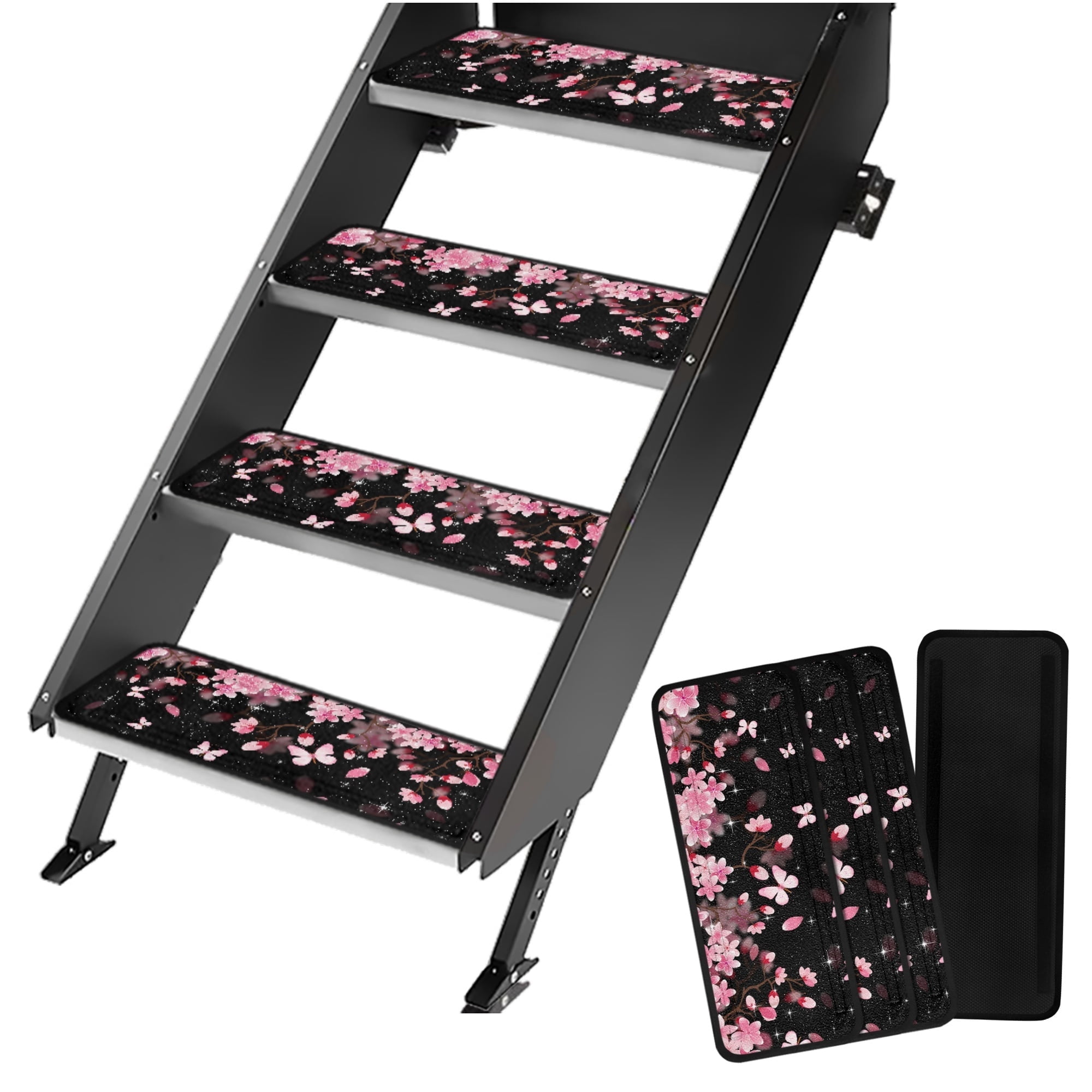 Yuyamidu Cherry Blossom RV Step Covers RV Accessories for Inside Pink ...