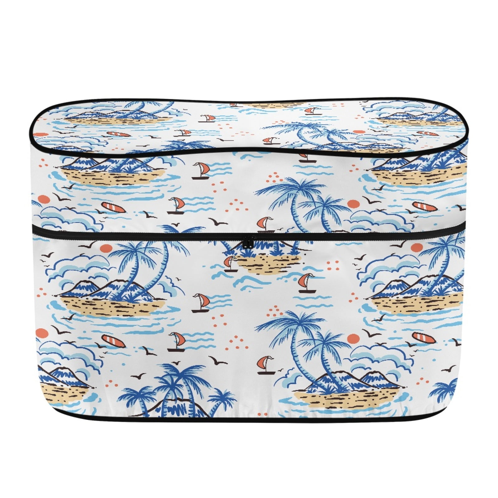 Yuyamidu Coconut Tree RV Propane Tank Cover Double 30lb Seaside Trailer ...