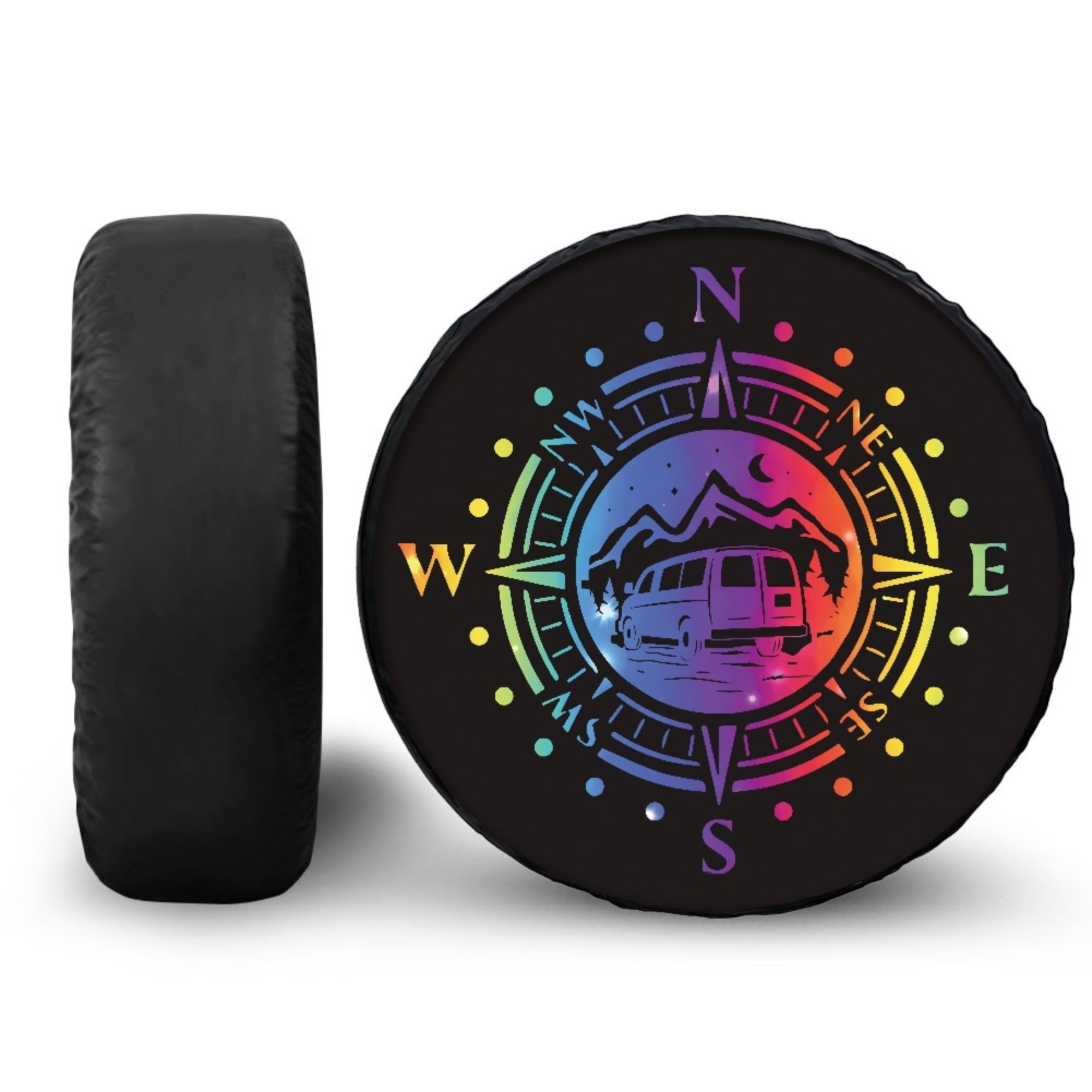 Yuyamidu Colorful Camping Spare Tire Cover Camper Wheel Protectors ...