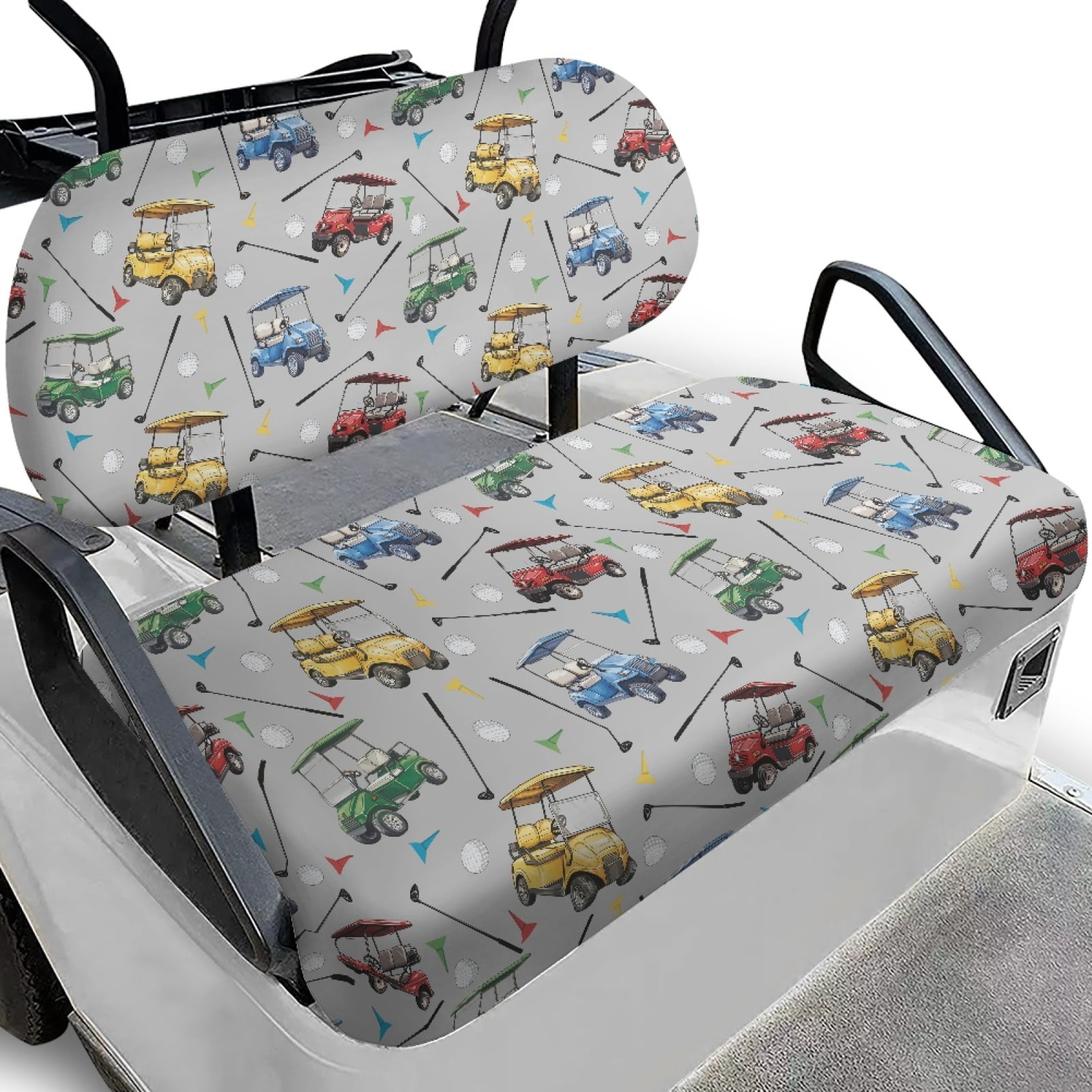 Yuyamidu Colorful Golf Cart Print Golf Cart Seat Covers Set of 2 ...