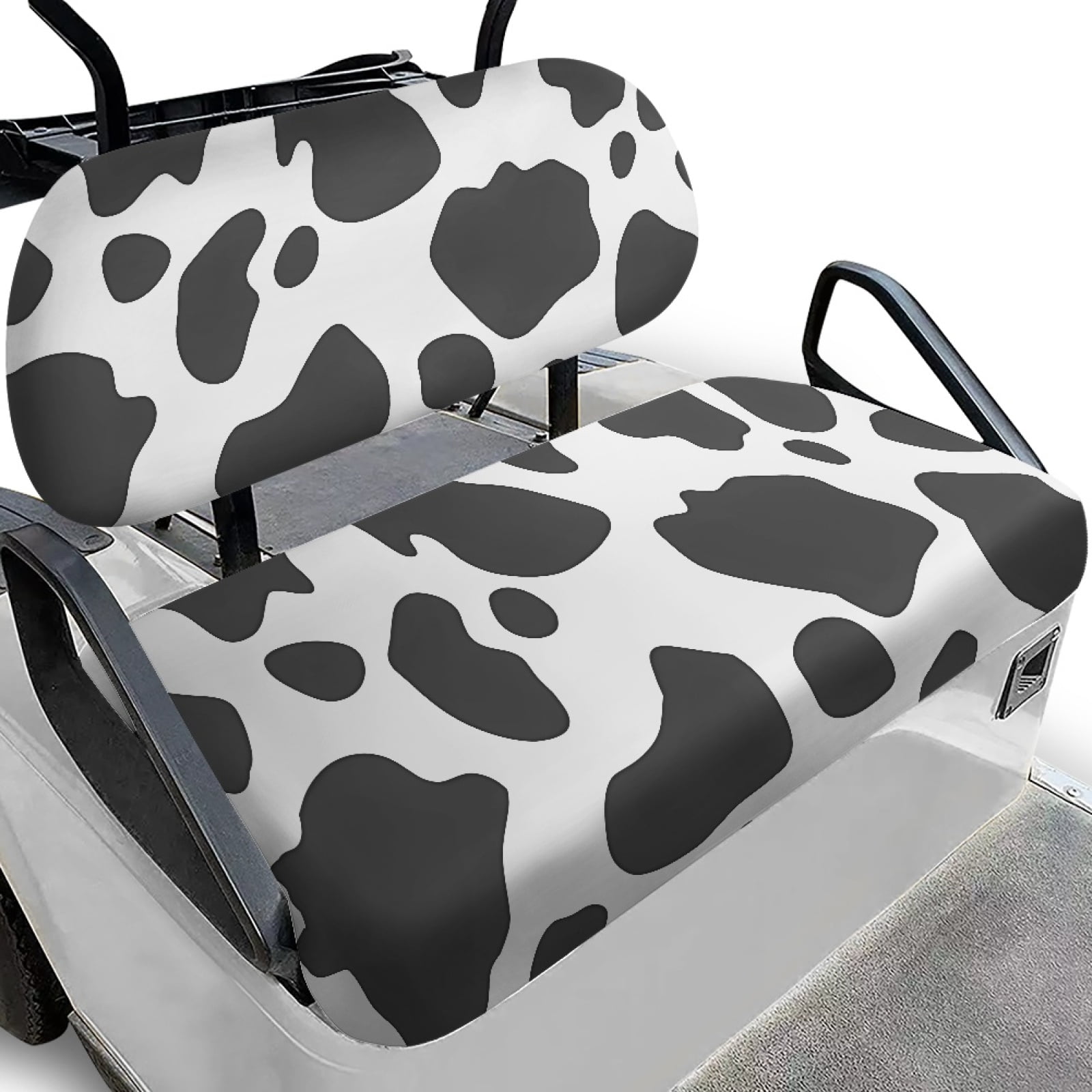 Yuyamidu Cow Print Golf Cart Seat Covers 2 Pack Cute Backrest Cover ...
