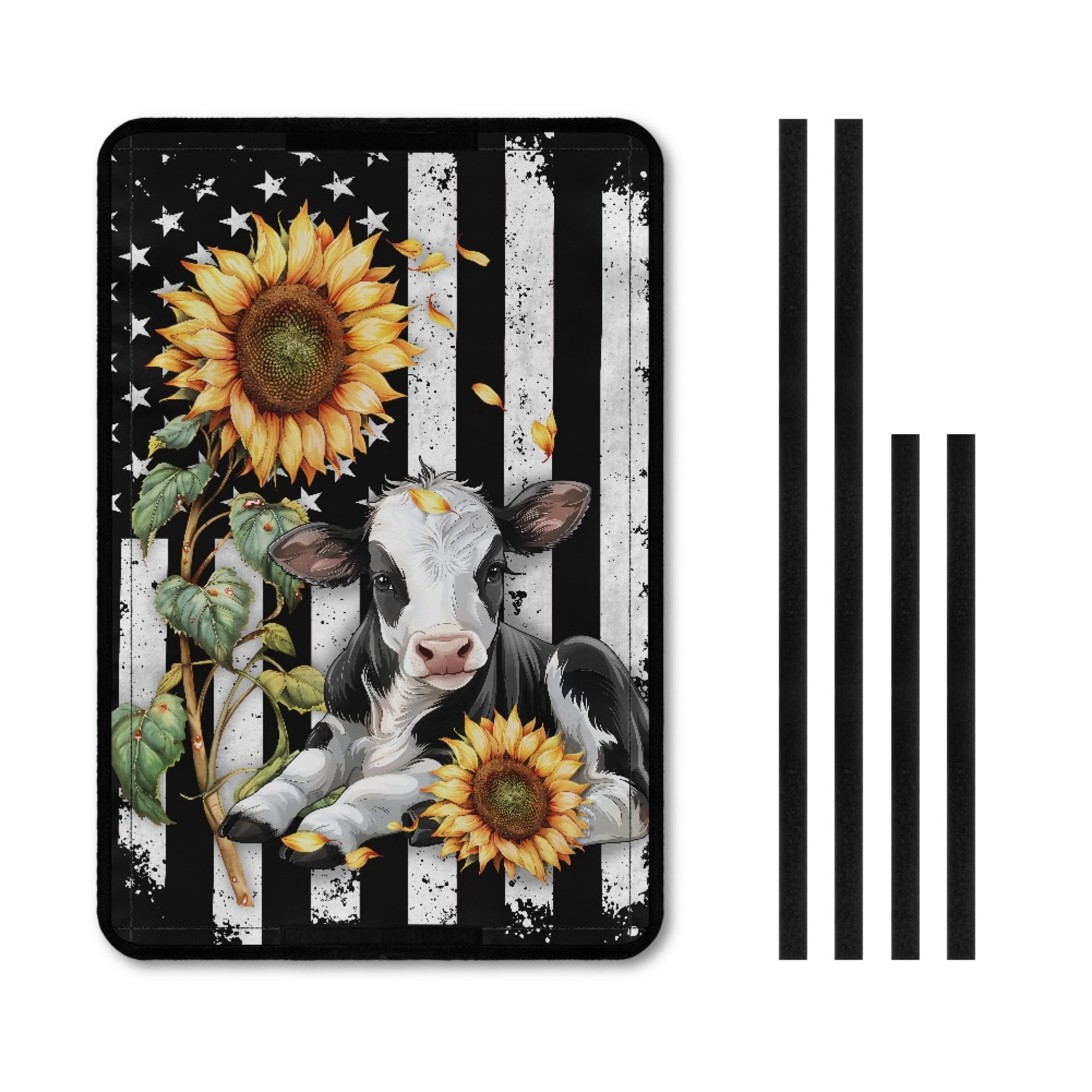 Yuyamidu Cow RV Door Window Shade, Sunflower RV Skylight Cover Foldable ...