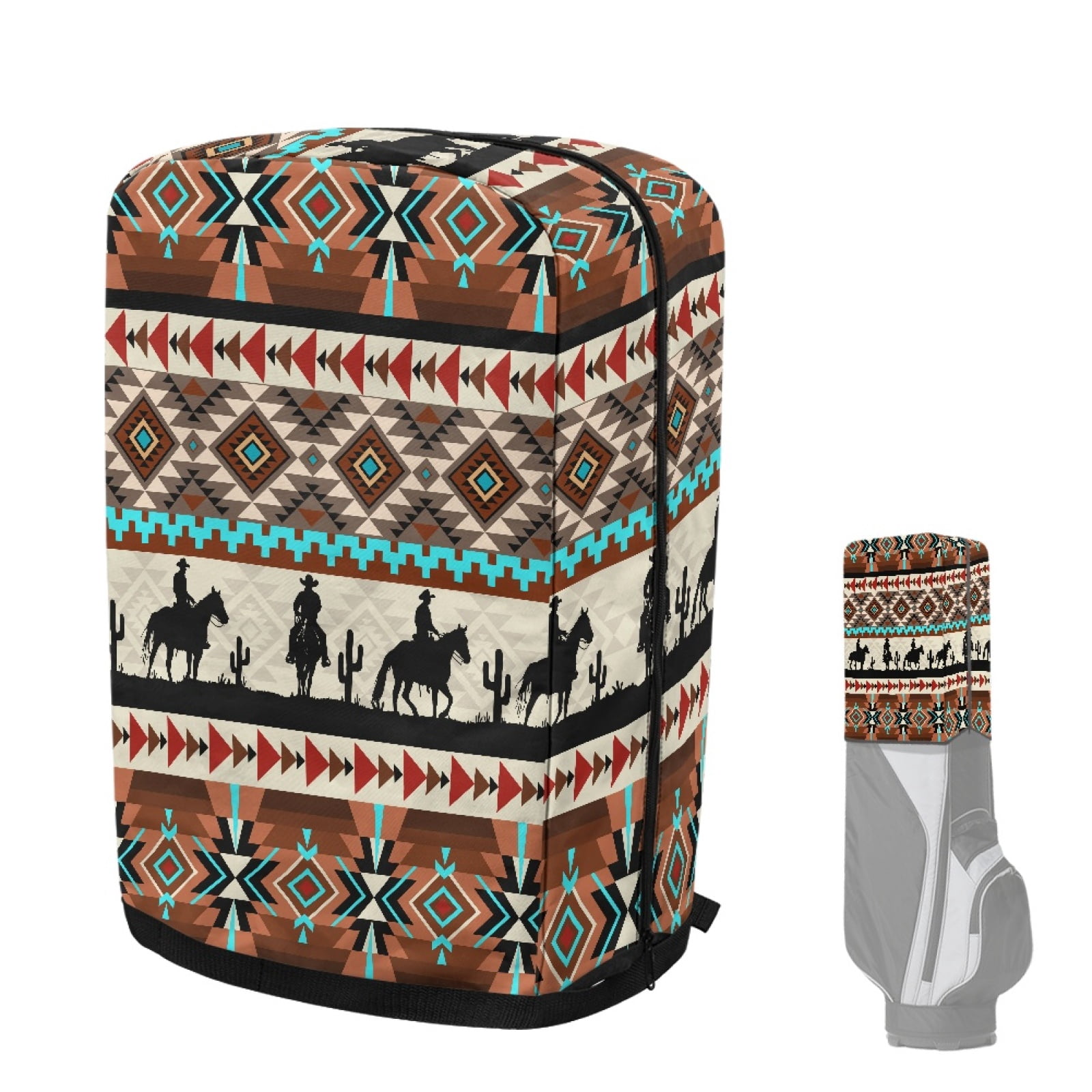 Yuyamidu Cowboy Golf Bag Dust Cover Western Aztec Golf Bags Cover for ...