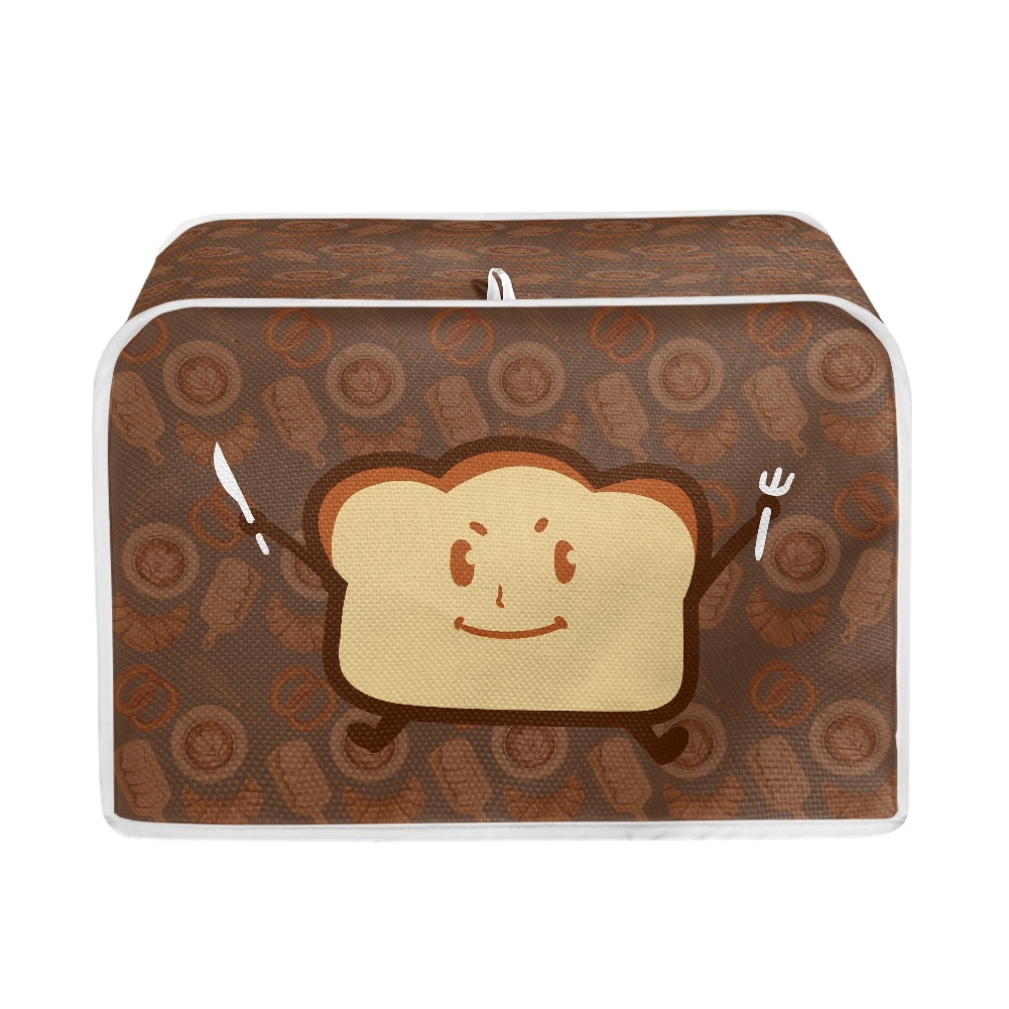 Yuyamidu Cute Bread Print Toaster Covers 4 Slice Bread Maker Dustproof ...